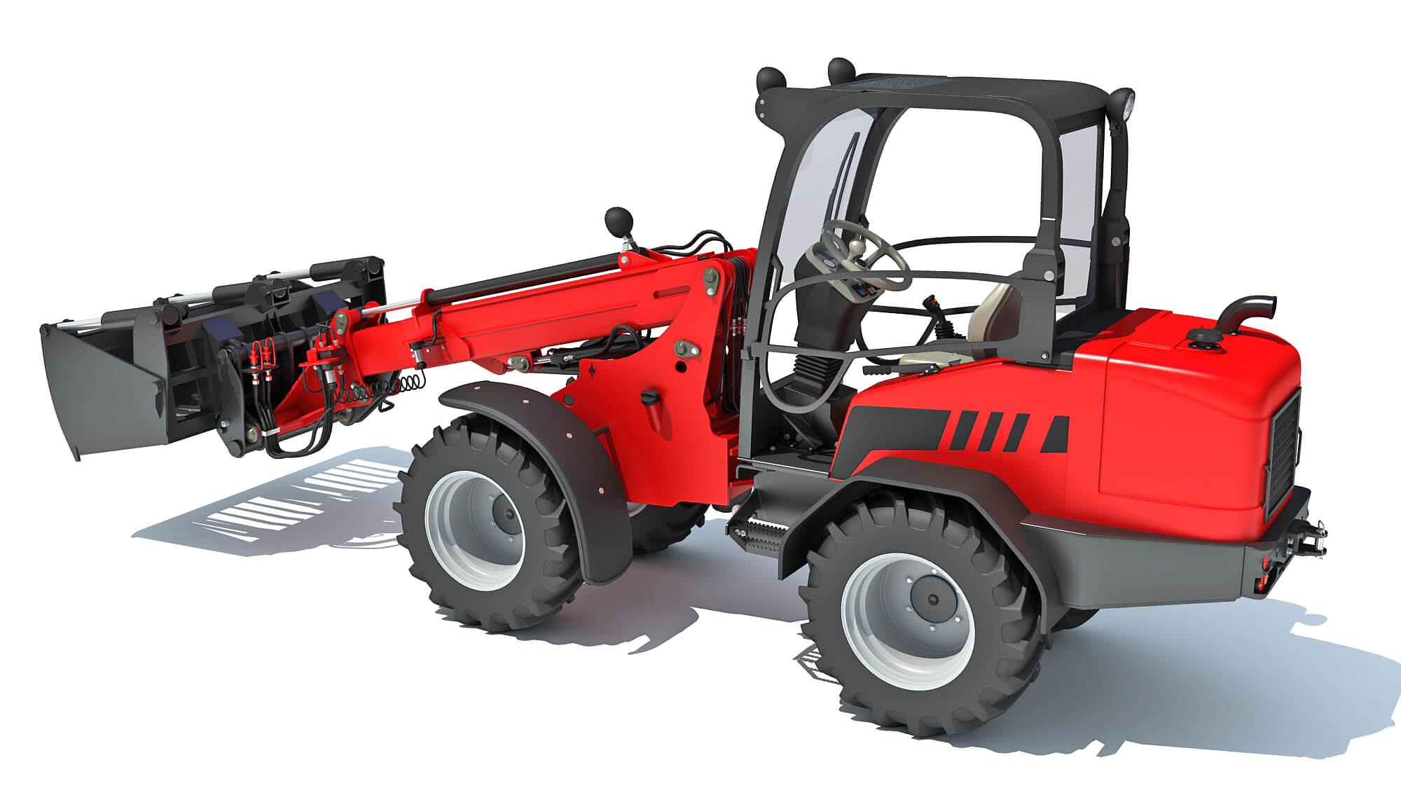 Forklift Bucket Telehandler - 3D Model by 3D Horse