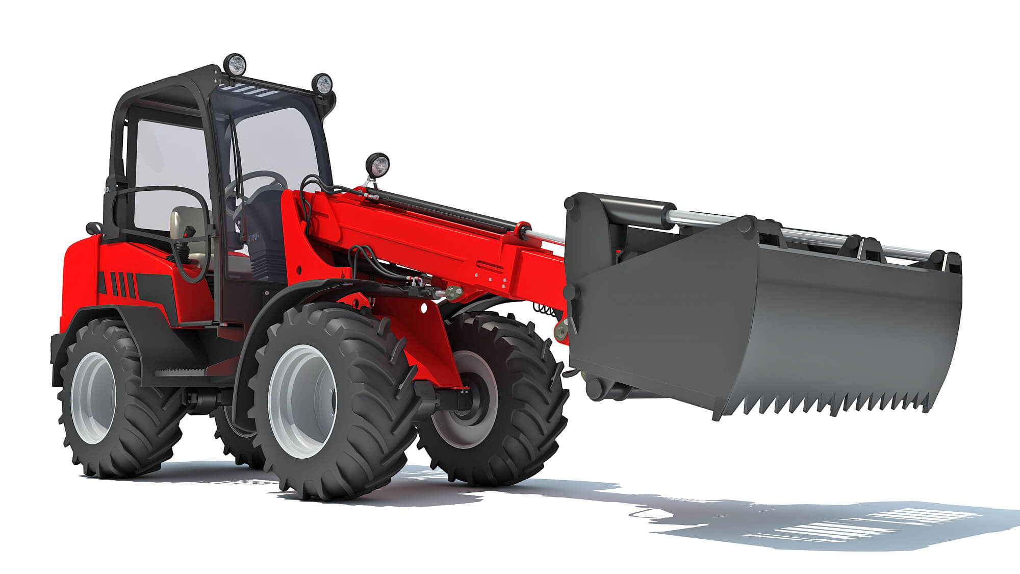 Forklift Bucket Telehandler - 3D Model by 3D Horse