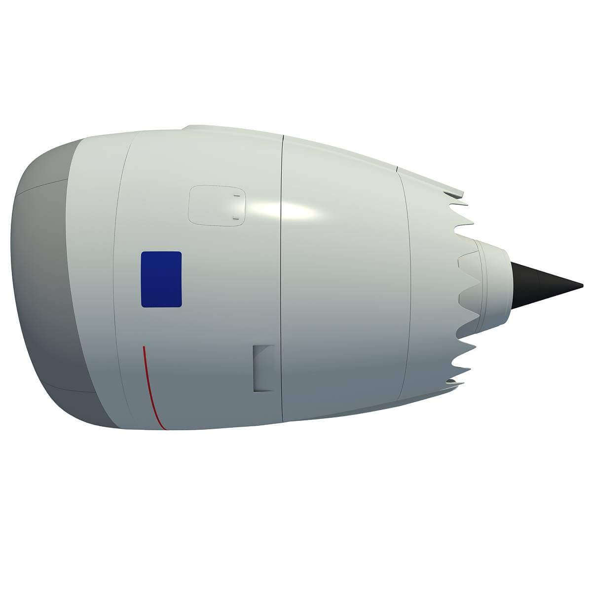 Full and Cutaway Turbofan Engine - 3D Model by 3D Horse