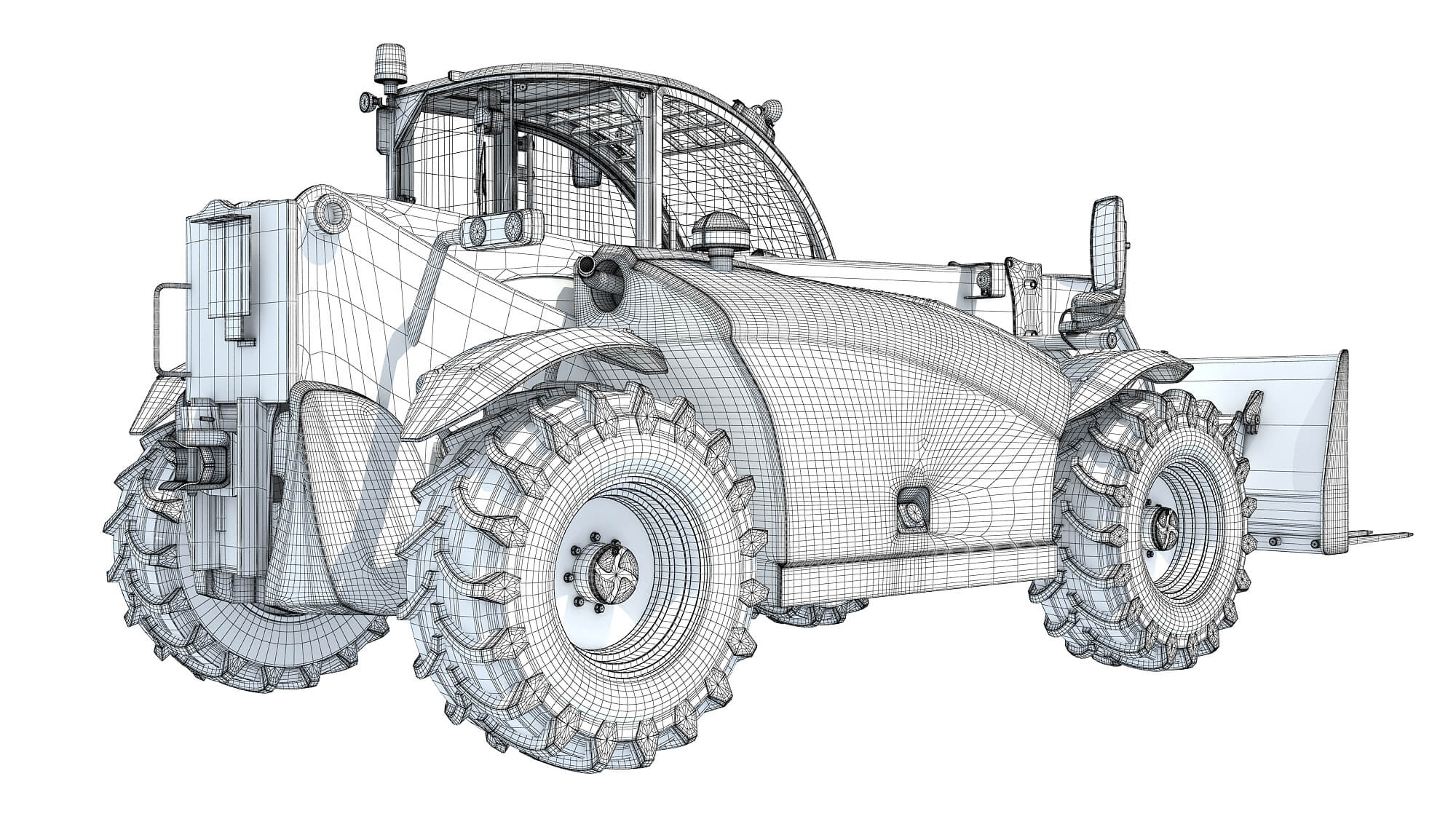 Grab Bucket Telehandler - 3D Model by 3D Horse