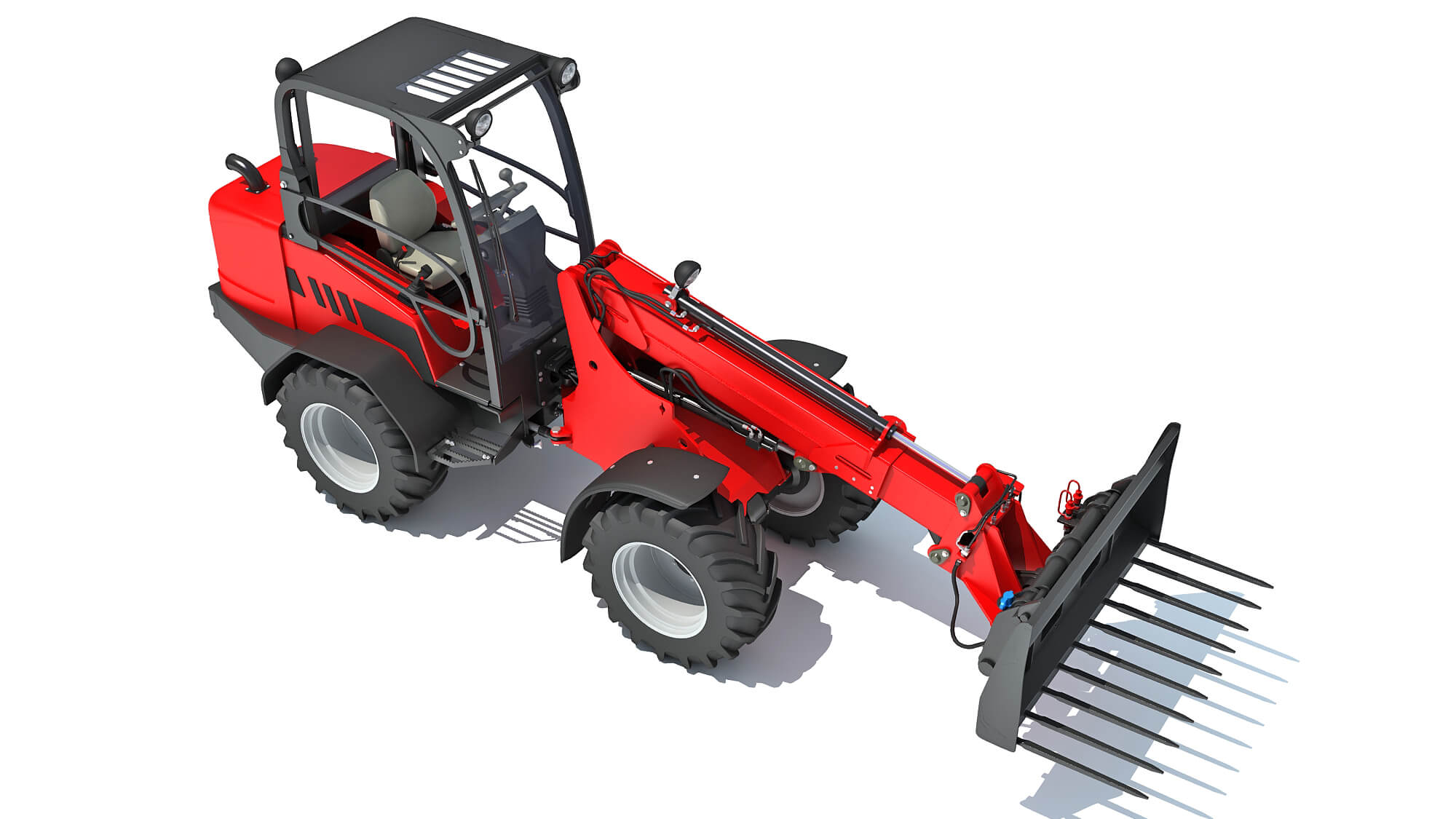 Grab Bucket Telehandler - 3D Model by 3D Horse