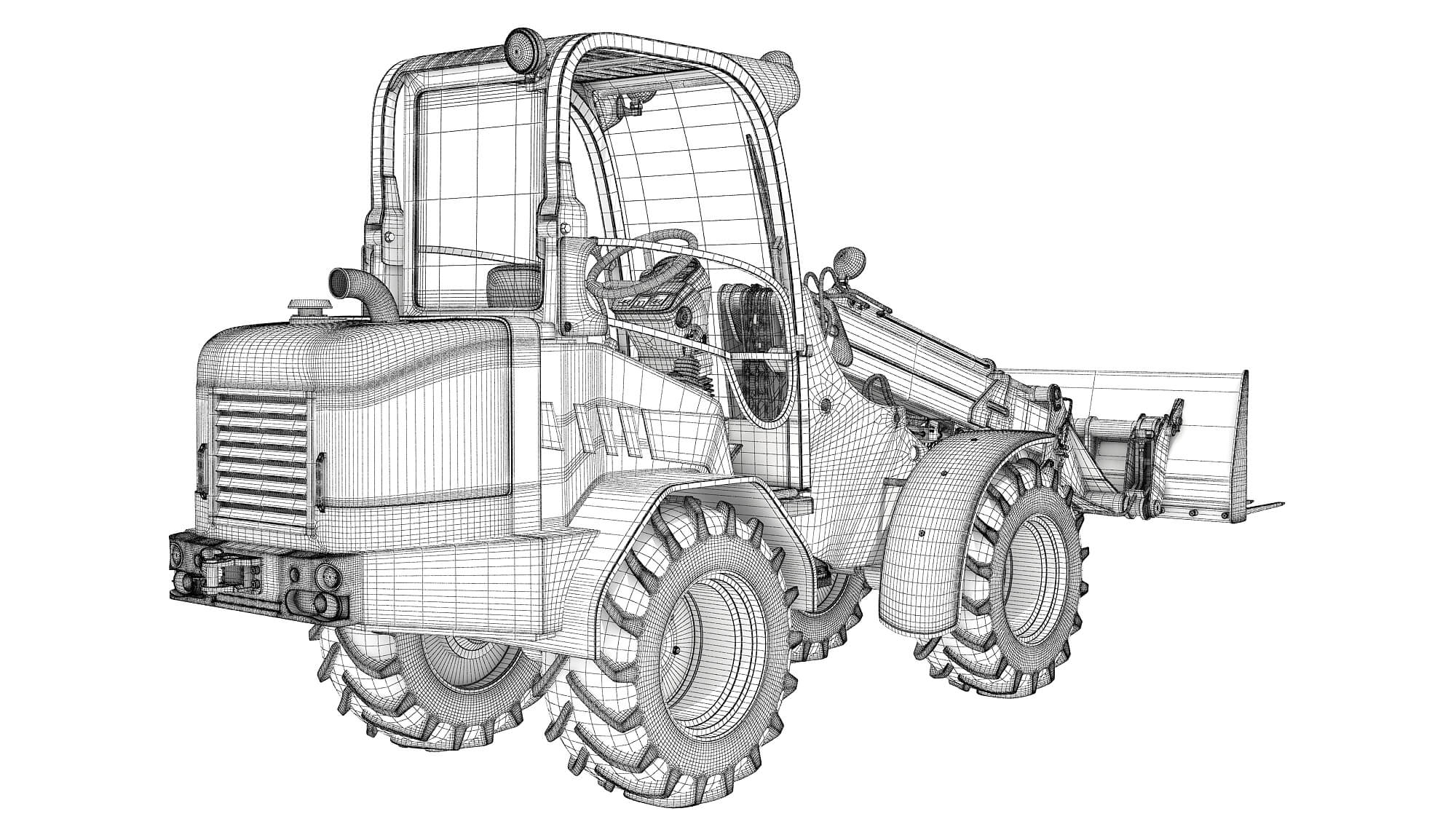 Grab Bucket Telehandler - 3D Model by 3D Horse