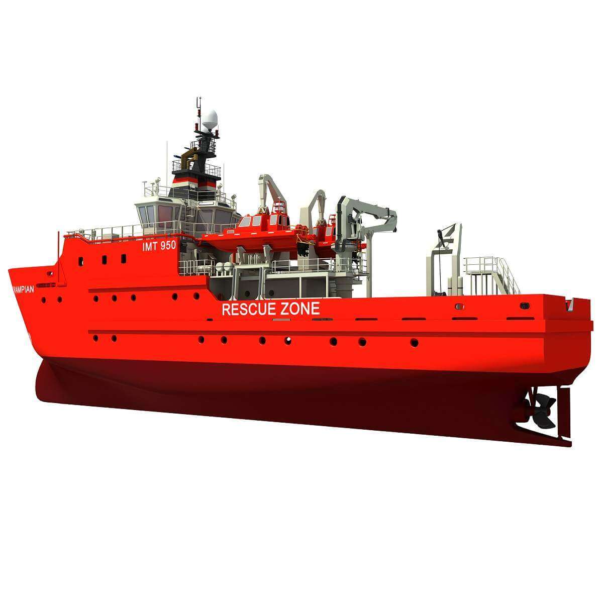 Grampian Defiance Rescue Ship - 3D Model by 3D Horse