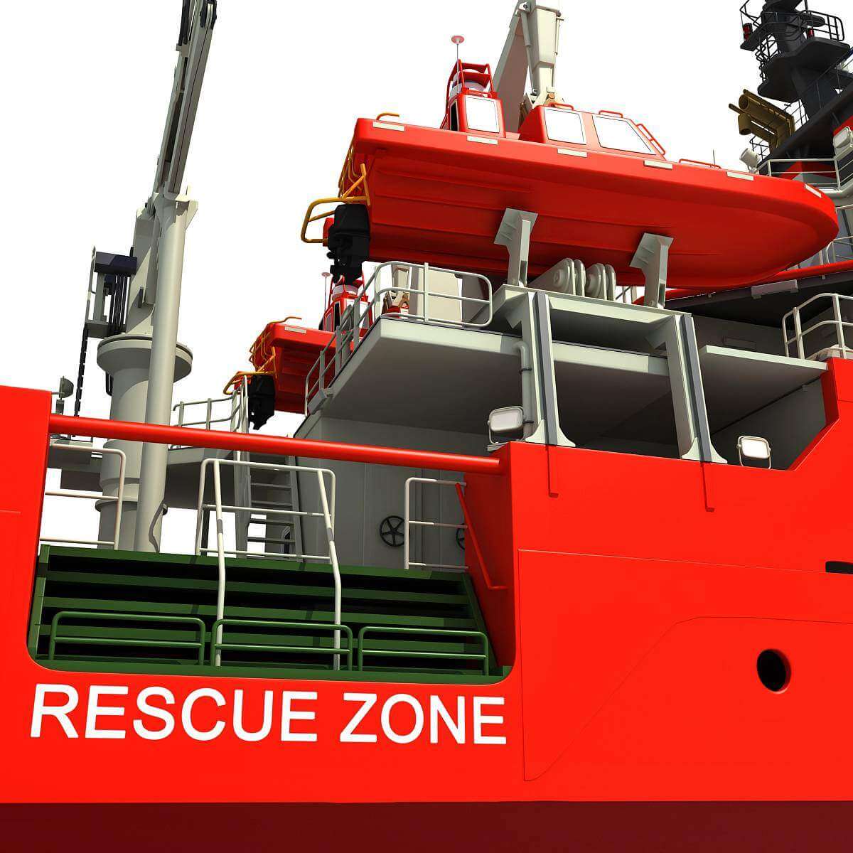 Grampian Defiance Rescue Ship - 3D Model by 3D Horse