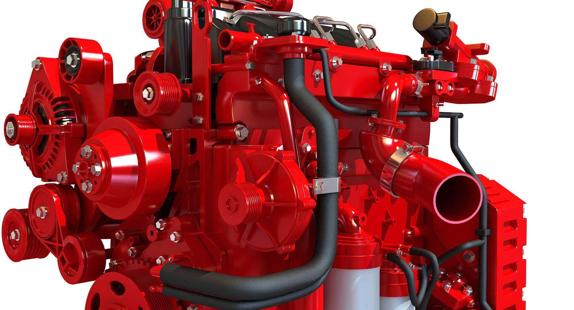 Heavy Duty Diesel Engine - 3D Model by 3D Horse