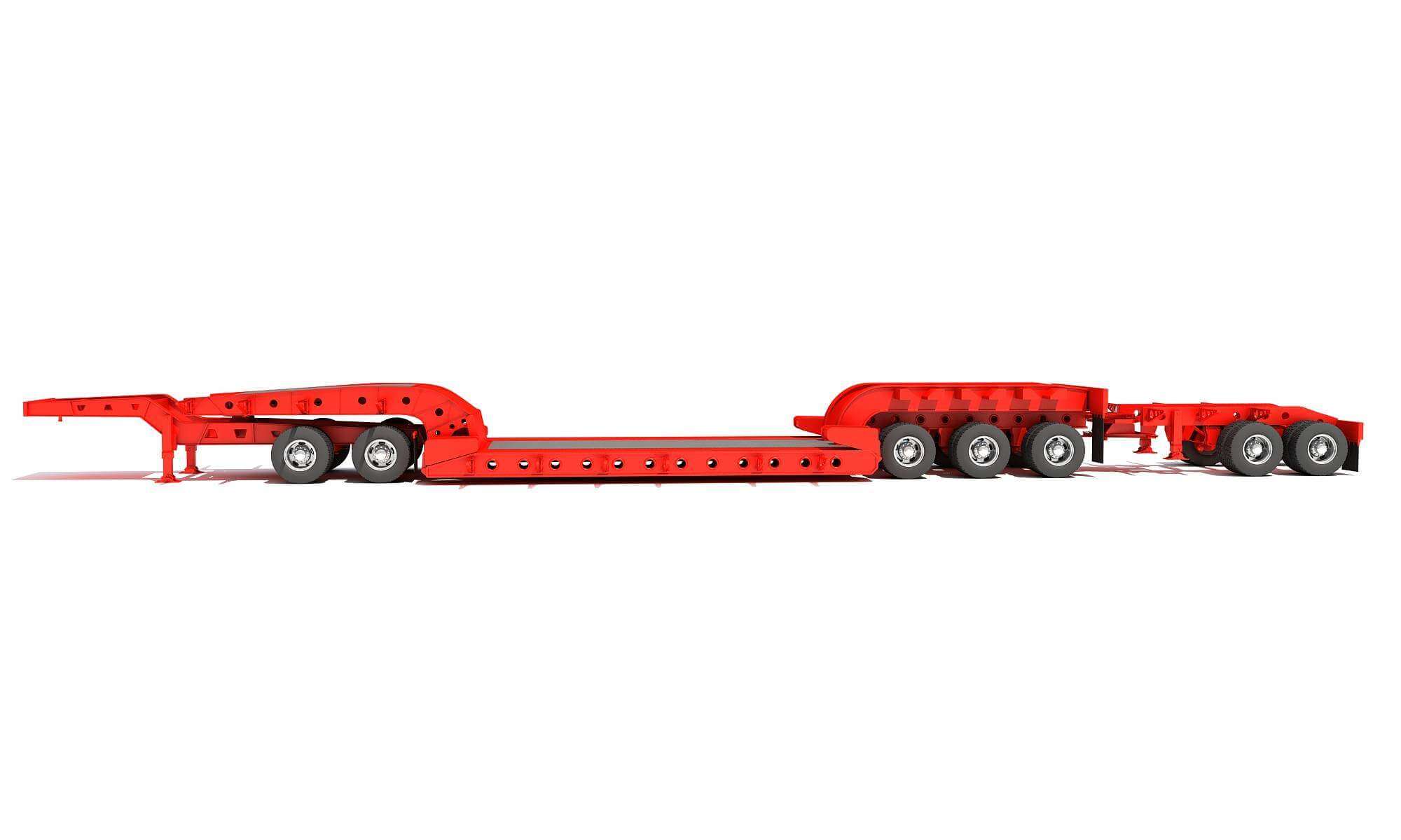 Heavy Haul Lowboy Trailer - 3D Model by 3D Horse