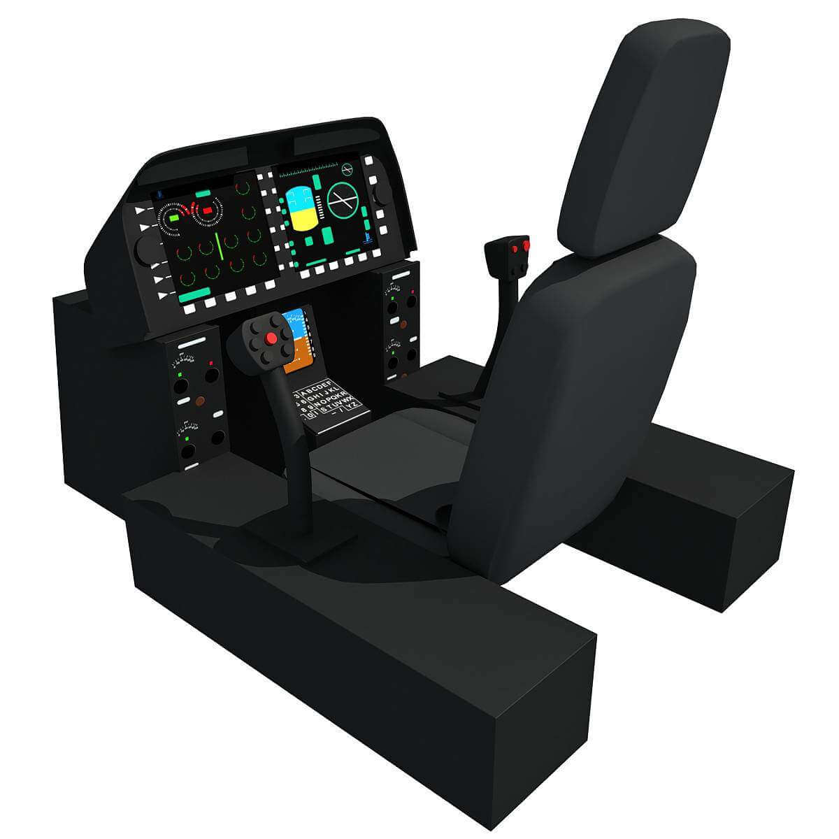 Helicopter Cockpit - 3D Model by 3D Horse