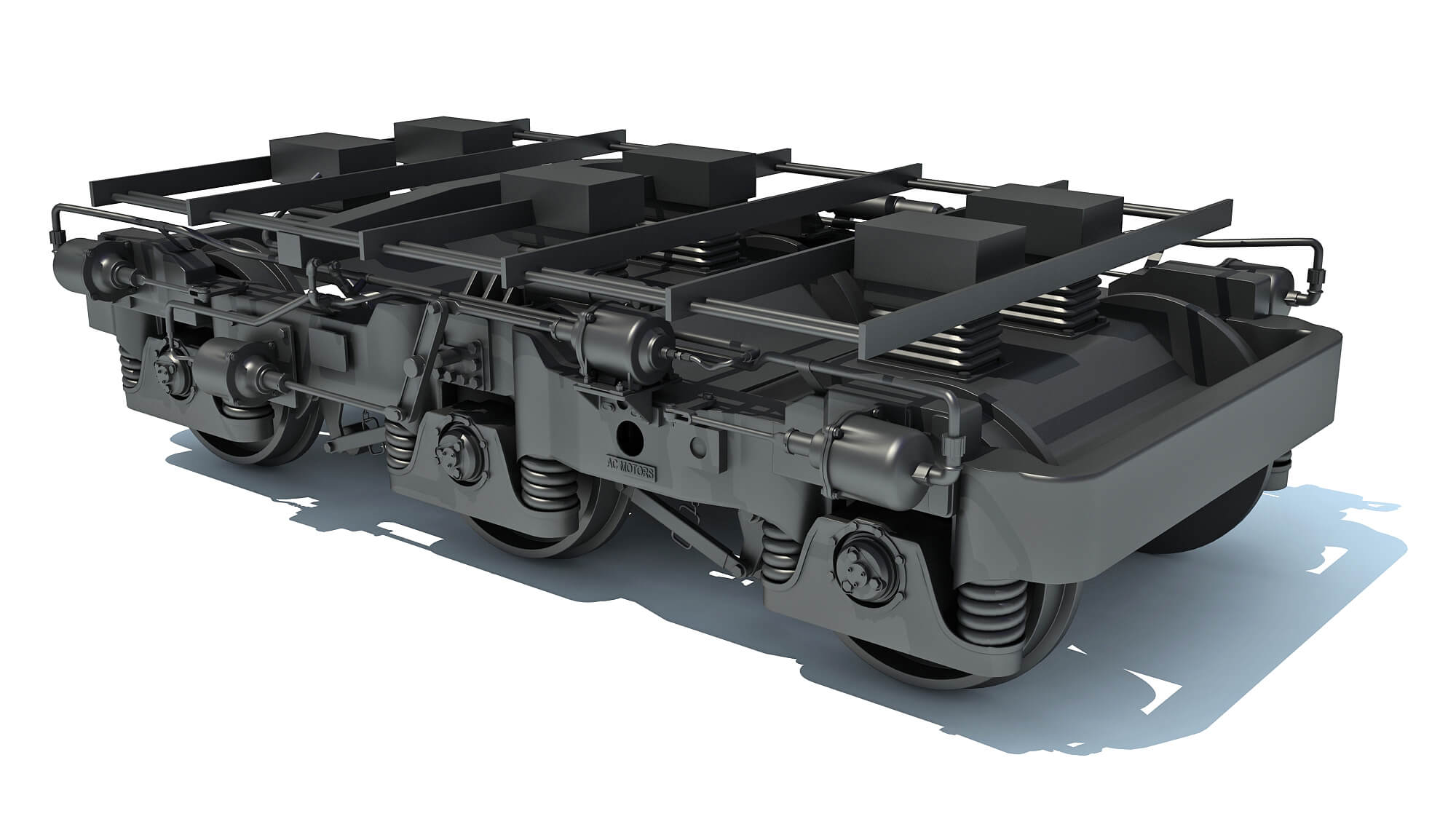 Hi-Ad Train Trucks Wheels 2 3D Model by 3D Horse