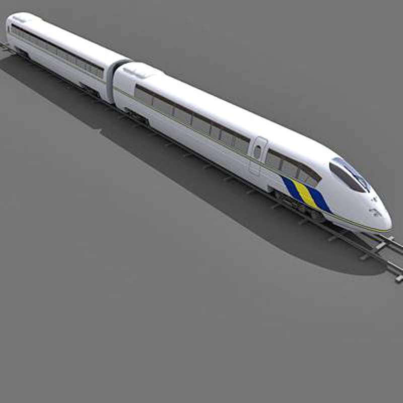High Speed Train Set - 3D Model by 3D Horse