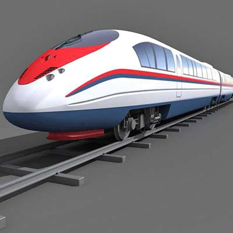 High Speed Train Set - 3D Model by 3D Horse