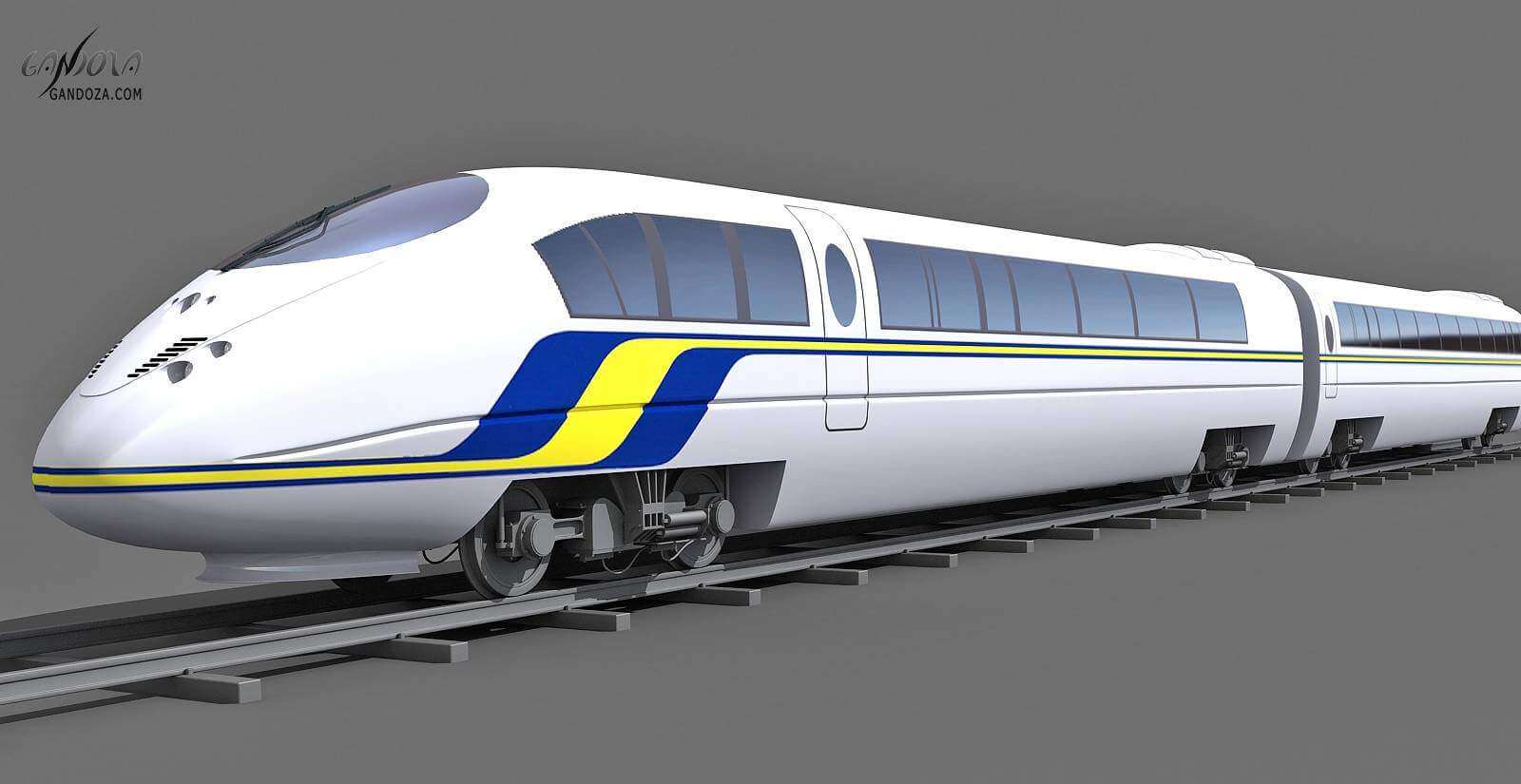 High Speed Train Set - 3D Model by 3D Horse