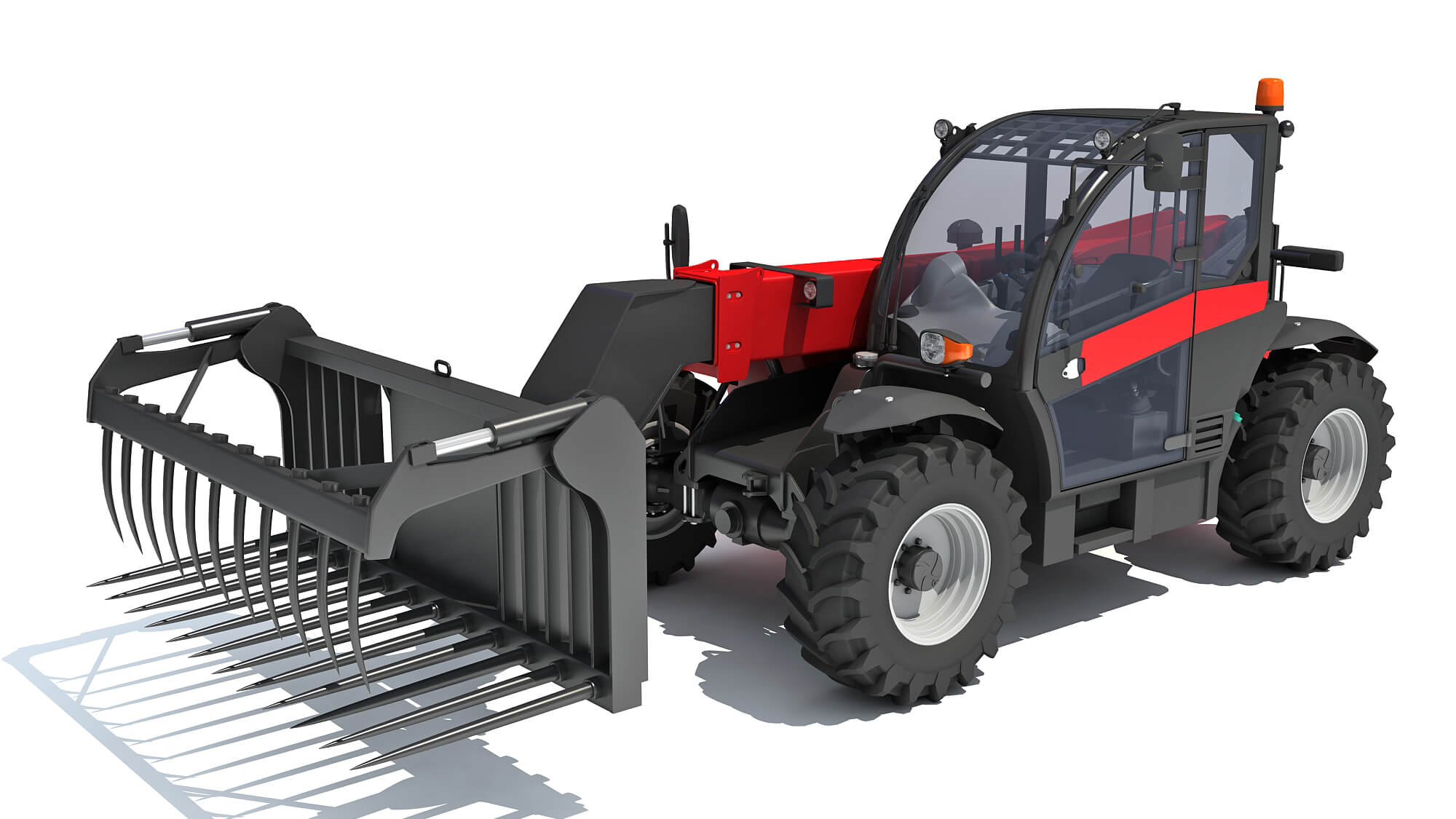 Hydraulic Telehandler Forklift - 3D Model by 3D Horse
