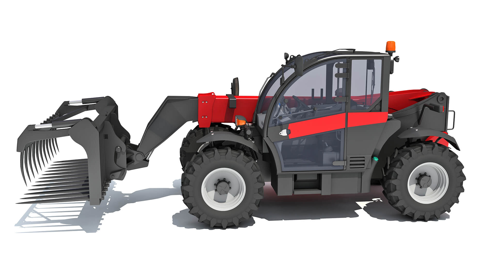Hydraulic Telehandler Forklift - 3D Model by 3D Horse