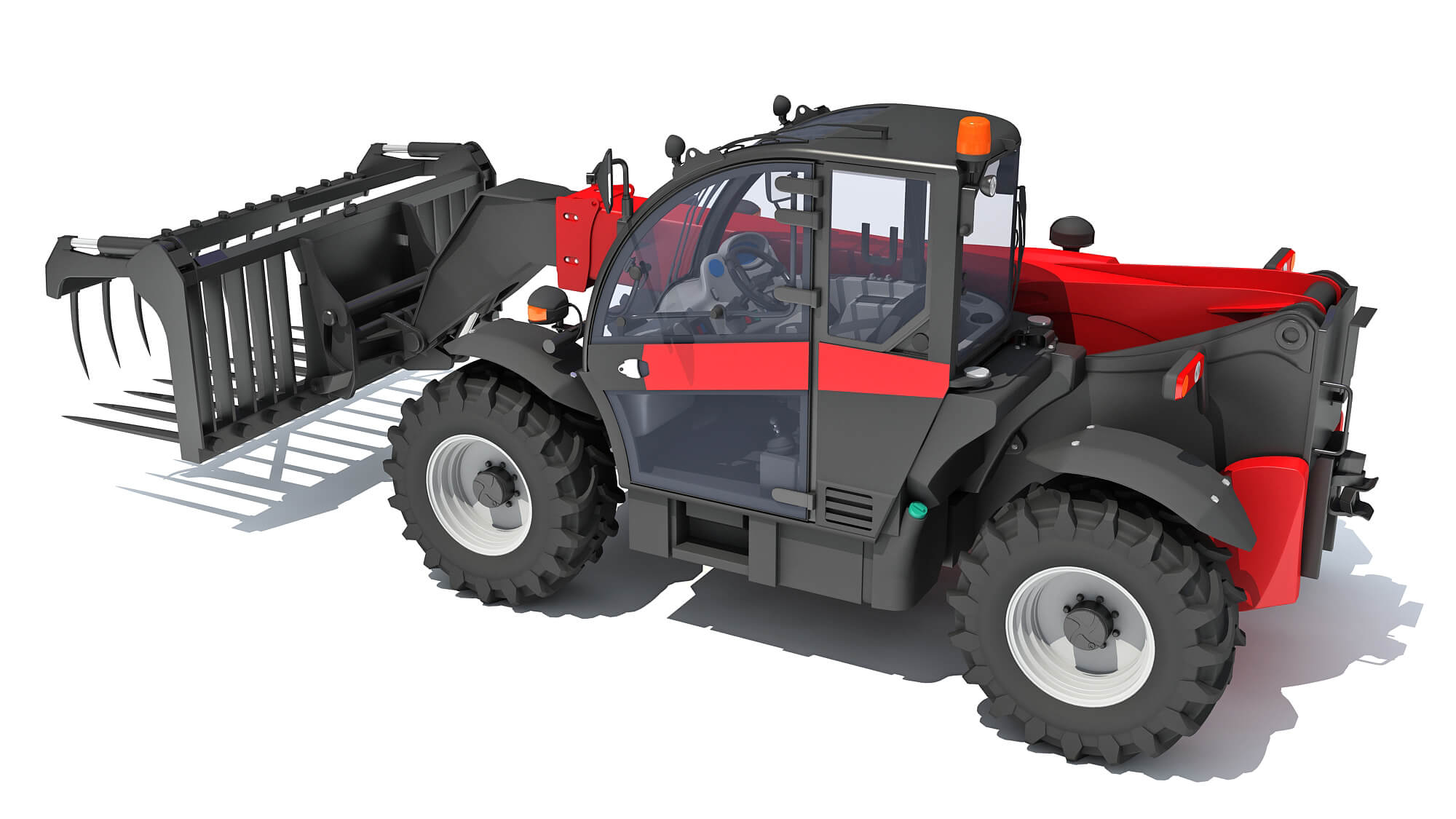 Hydraulic Telehandler Forklift - 3D Model by 3D Horse