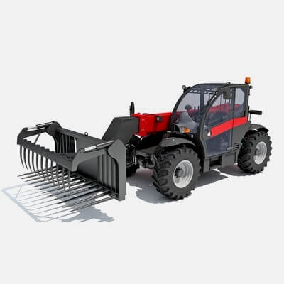 Hydraulic Telehandler Forklift - 3D Model by 3D Horse