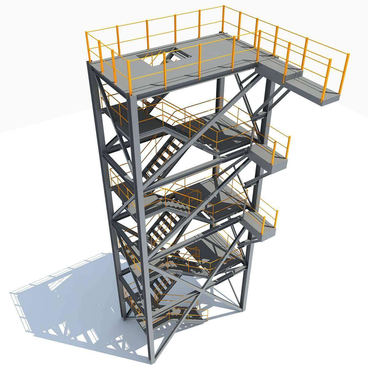 Industrial Tower 07 - 3D Model by 3D Horse
