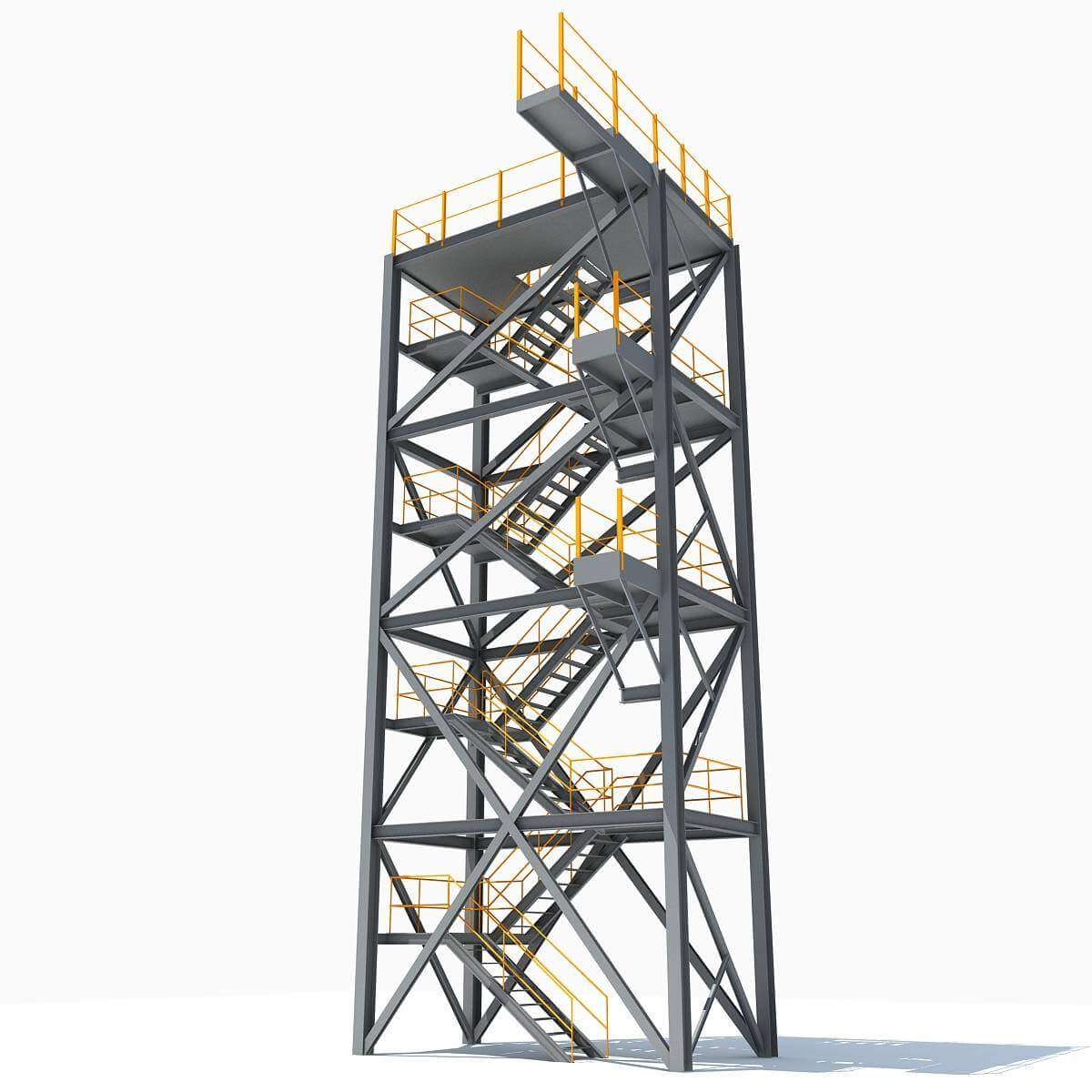 Industrial Tower 07 - 3D Model by 3D Horse