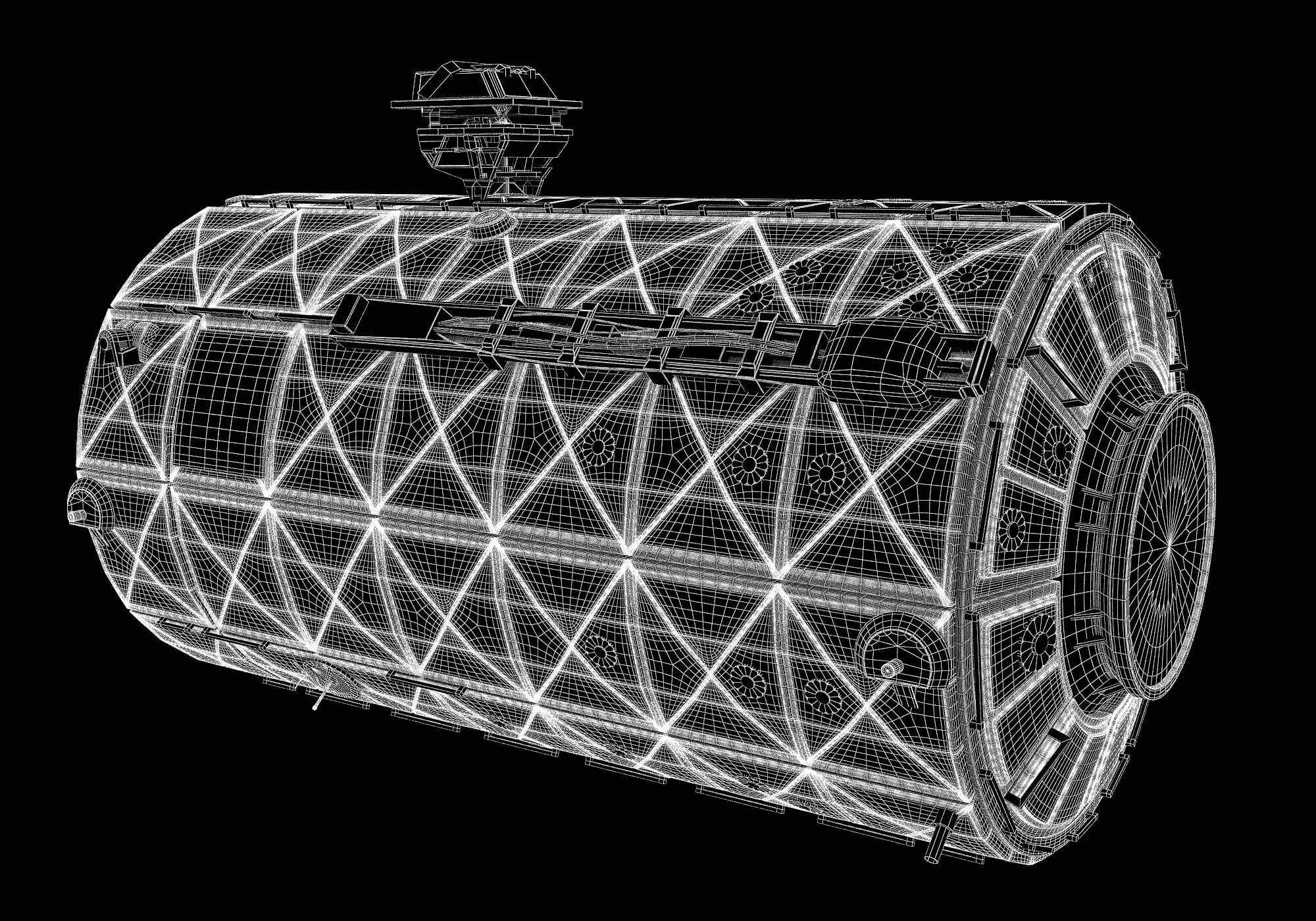 ISS International Space Station Module Destiny - 3D Model by 3D Horse