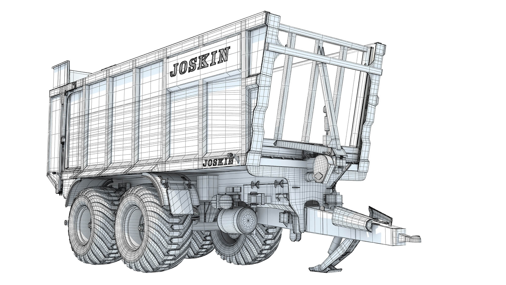Joskin Farm Trailer - 3D Model by 3D Horse