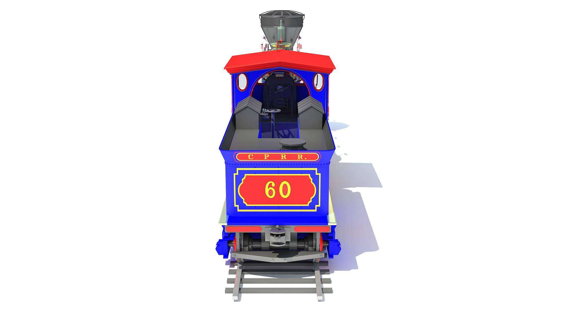 Jupiter Steam Locomotive with Tender - 3D Model by 3D Horse