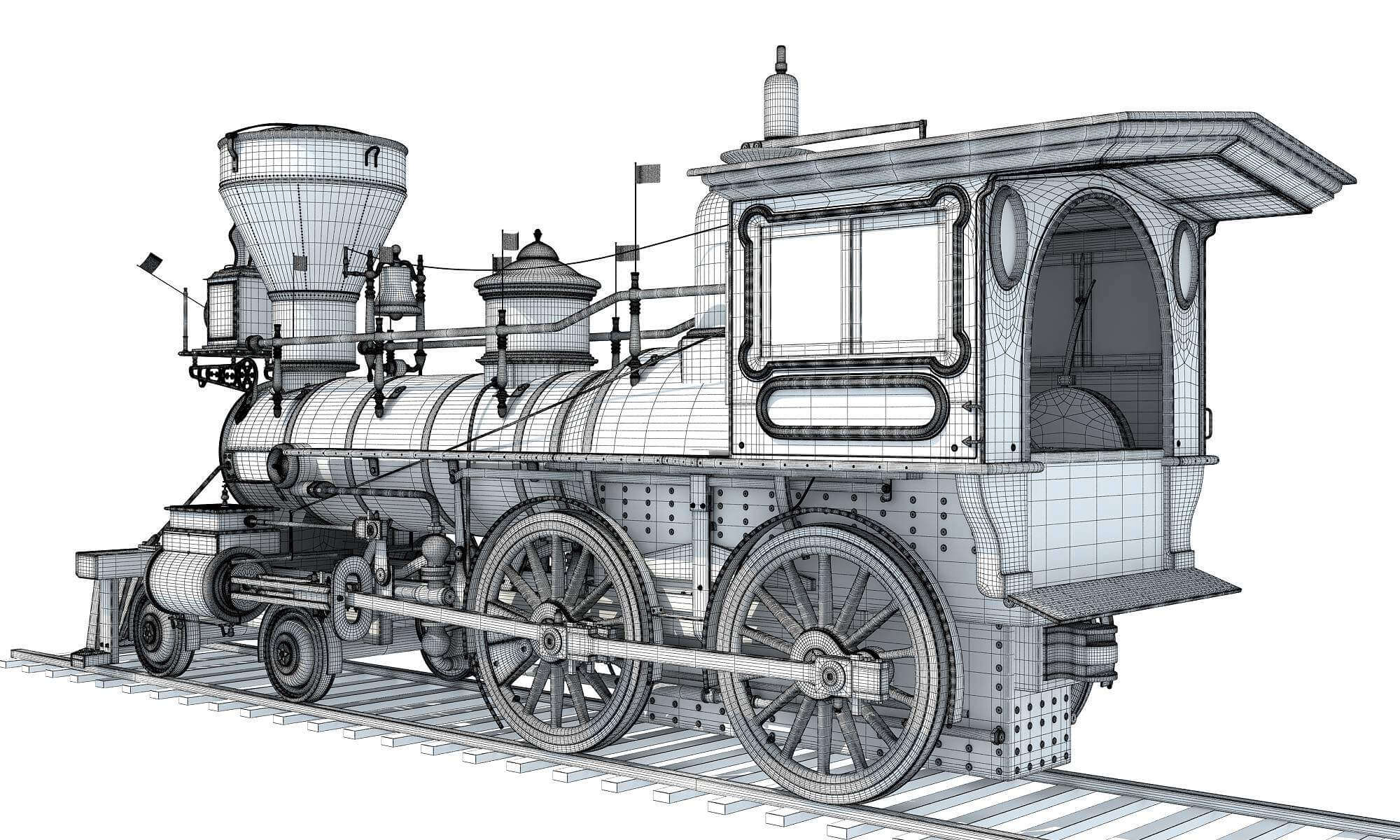Jupiter Steam Locomotive - 3D Model by 3D Horse
