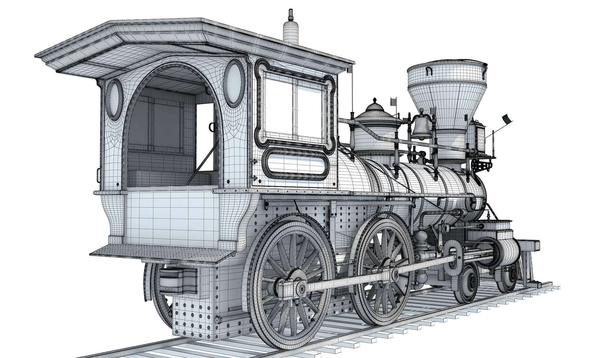 Jupiter Steam Locomotive - 3D Model by 3D Horse