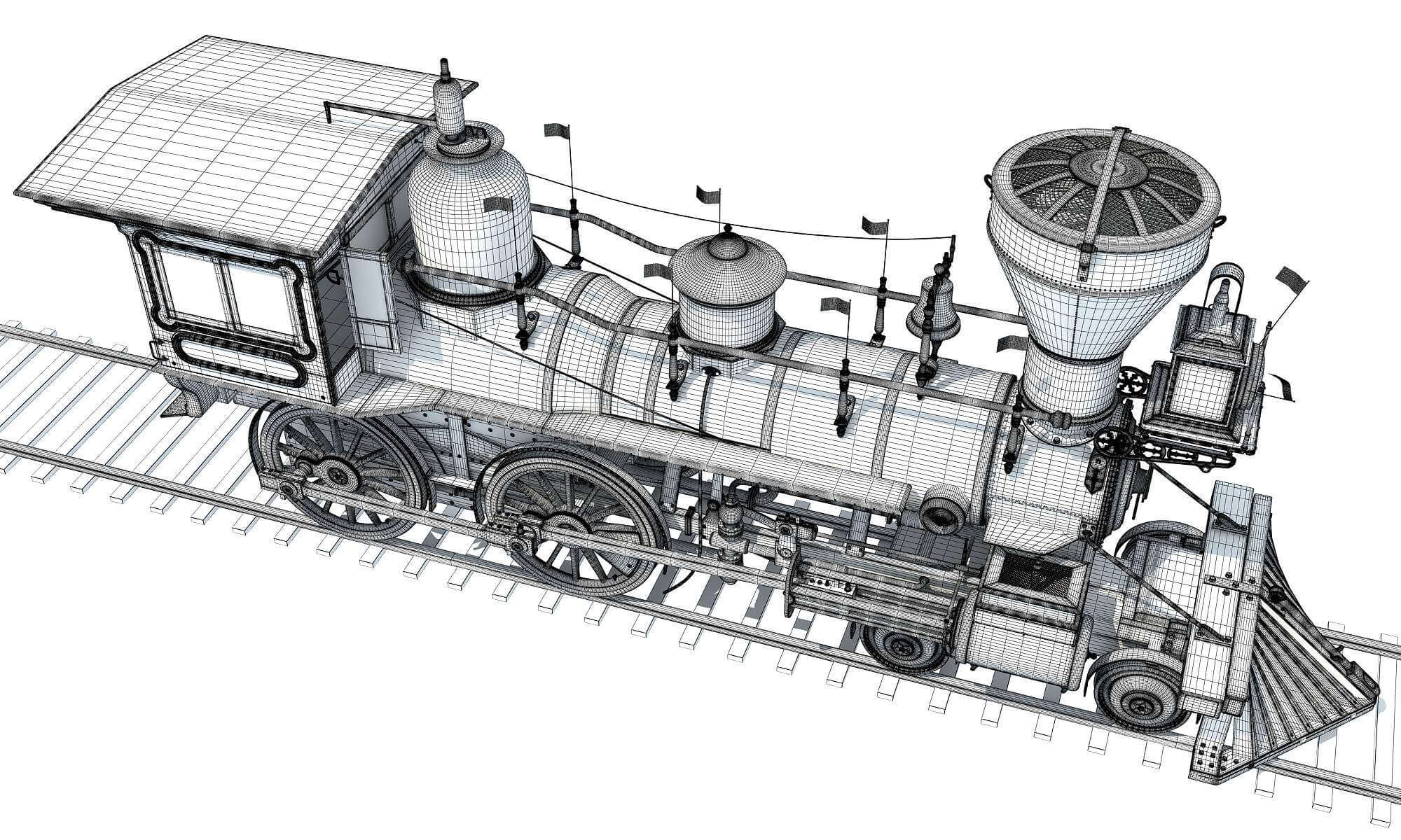 Jupiter Steam Locomotive - 3D Model by 3D Horse