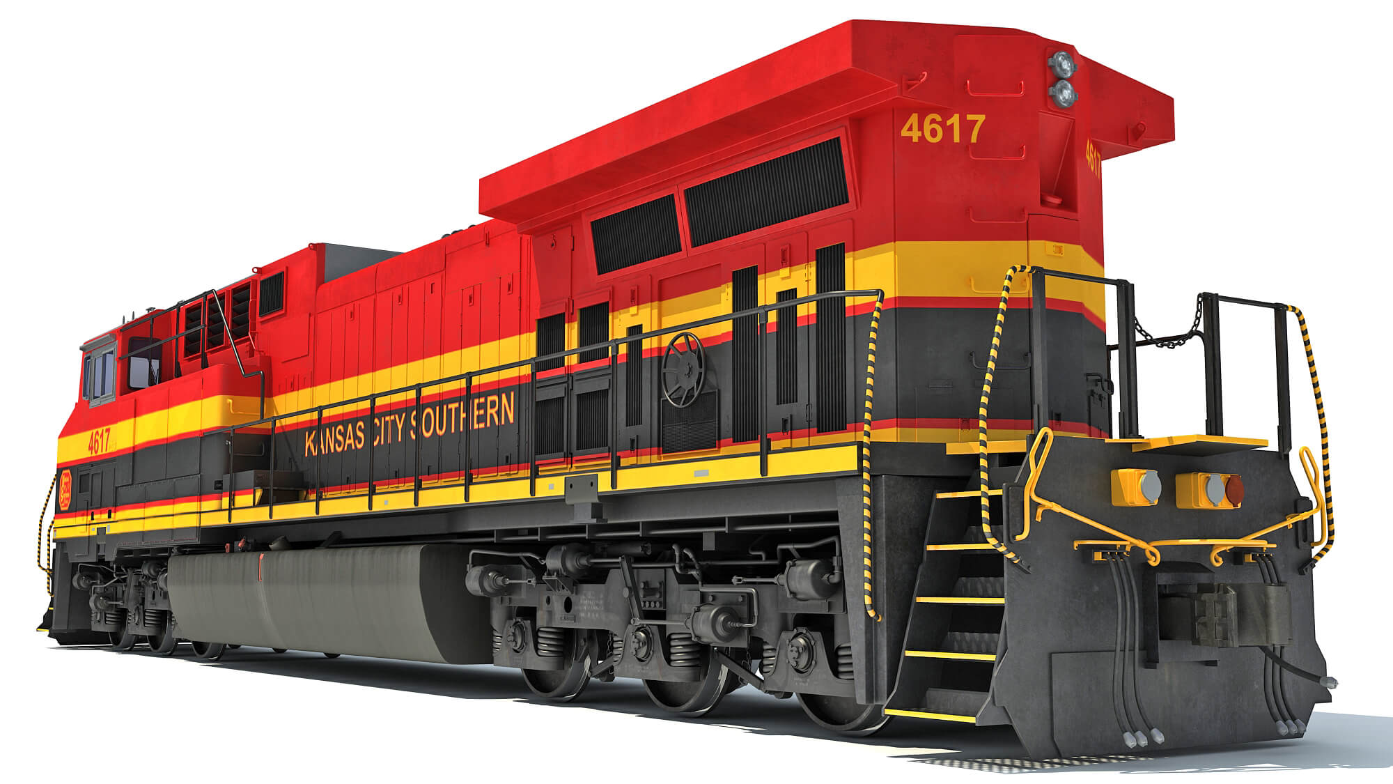 Kansas City Southern Locomotive - 3D Model by 3D Horse