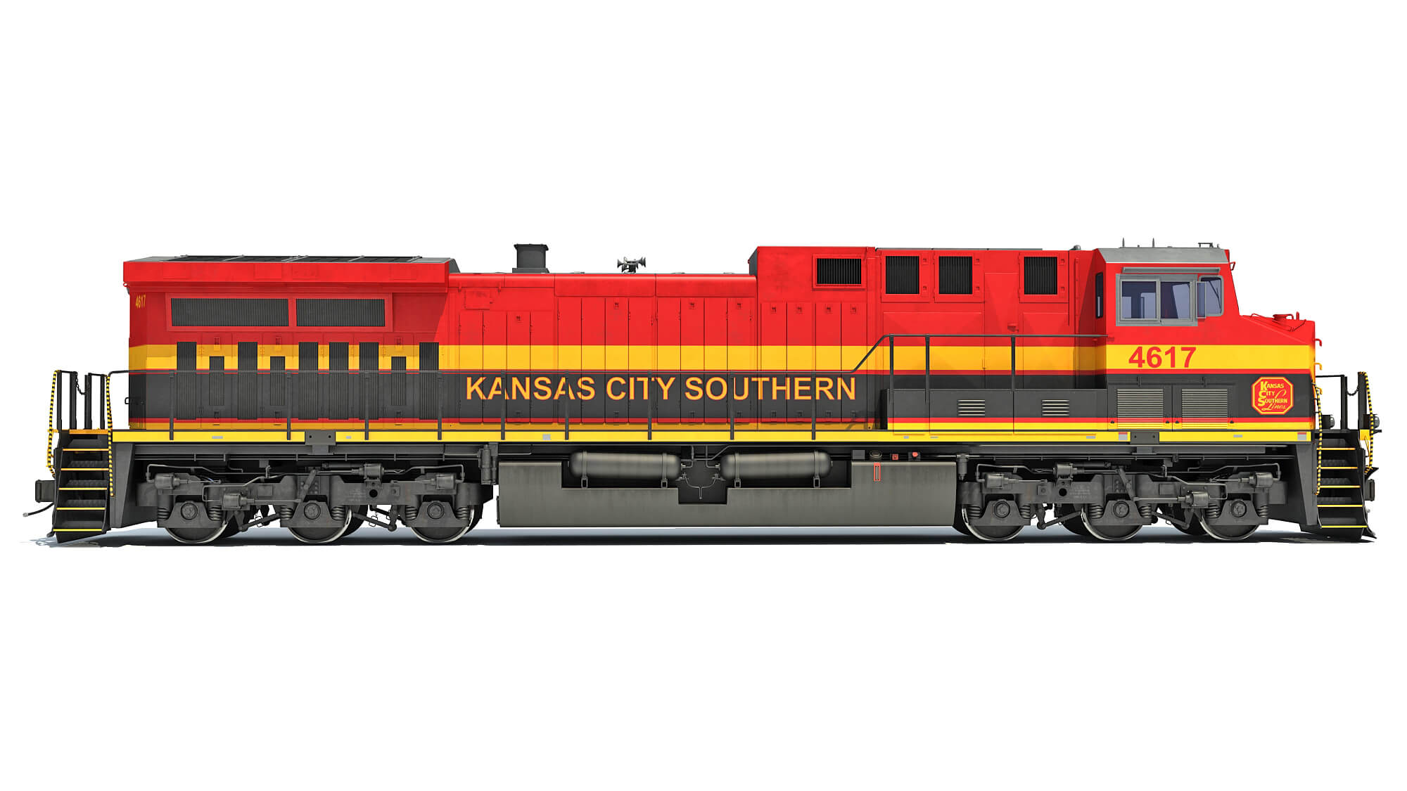 Kansas City Southern Locomotive - 3D Model by 3D Horse