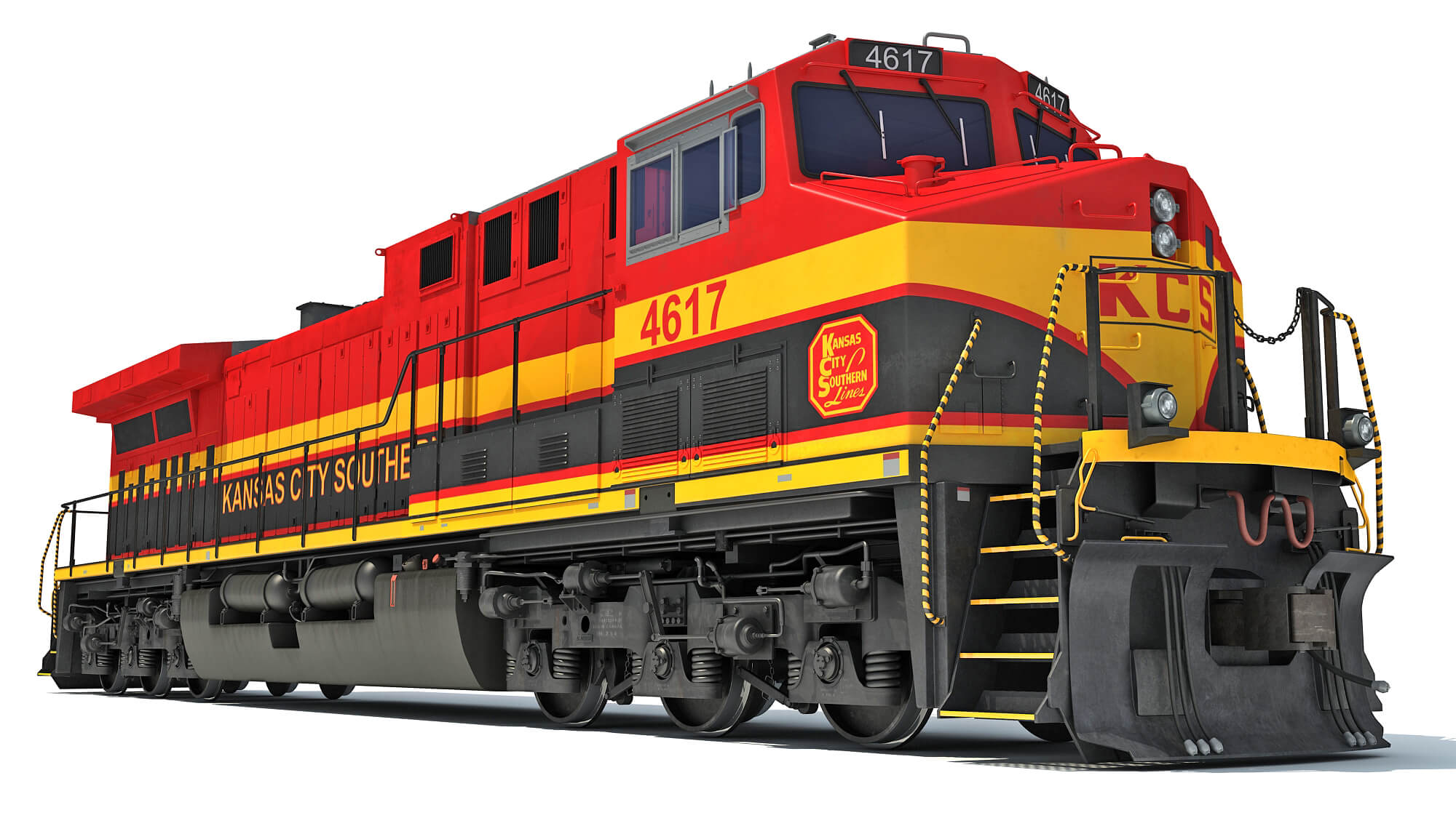 Kansas City Southern Locomotive - 3D Model by 3D Horse