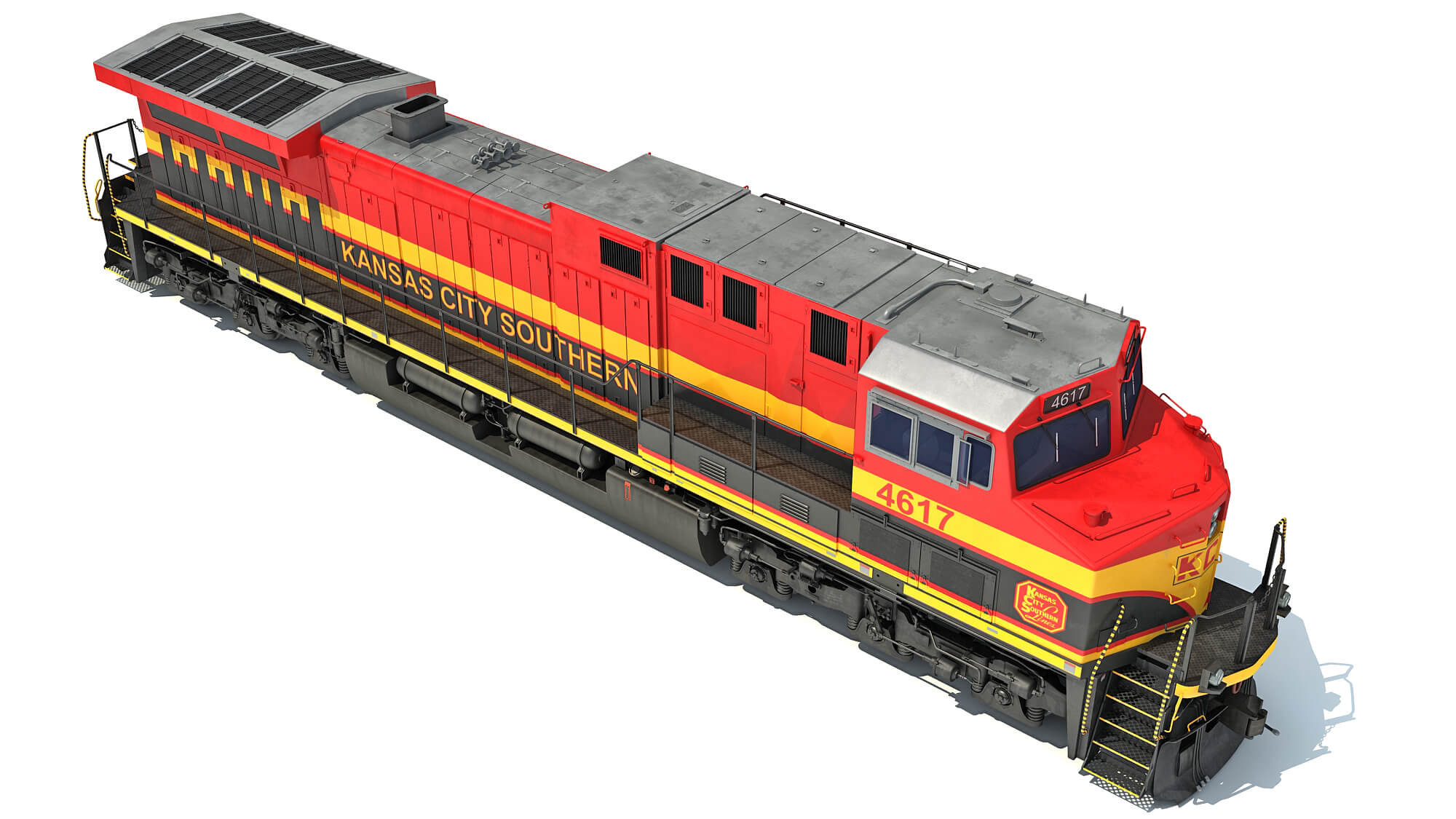 Kansas City Southern Locomotive - 3D Model by 3D Horse