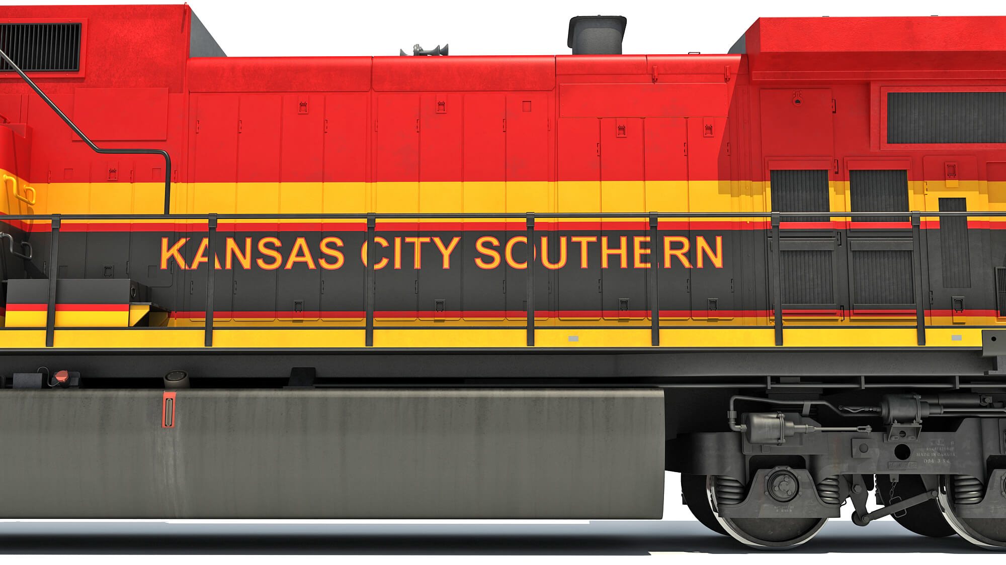 Kansas City Southern Locomotive - 3D Model by 3D Horse