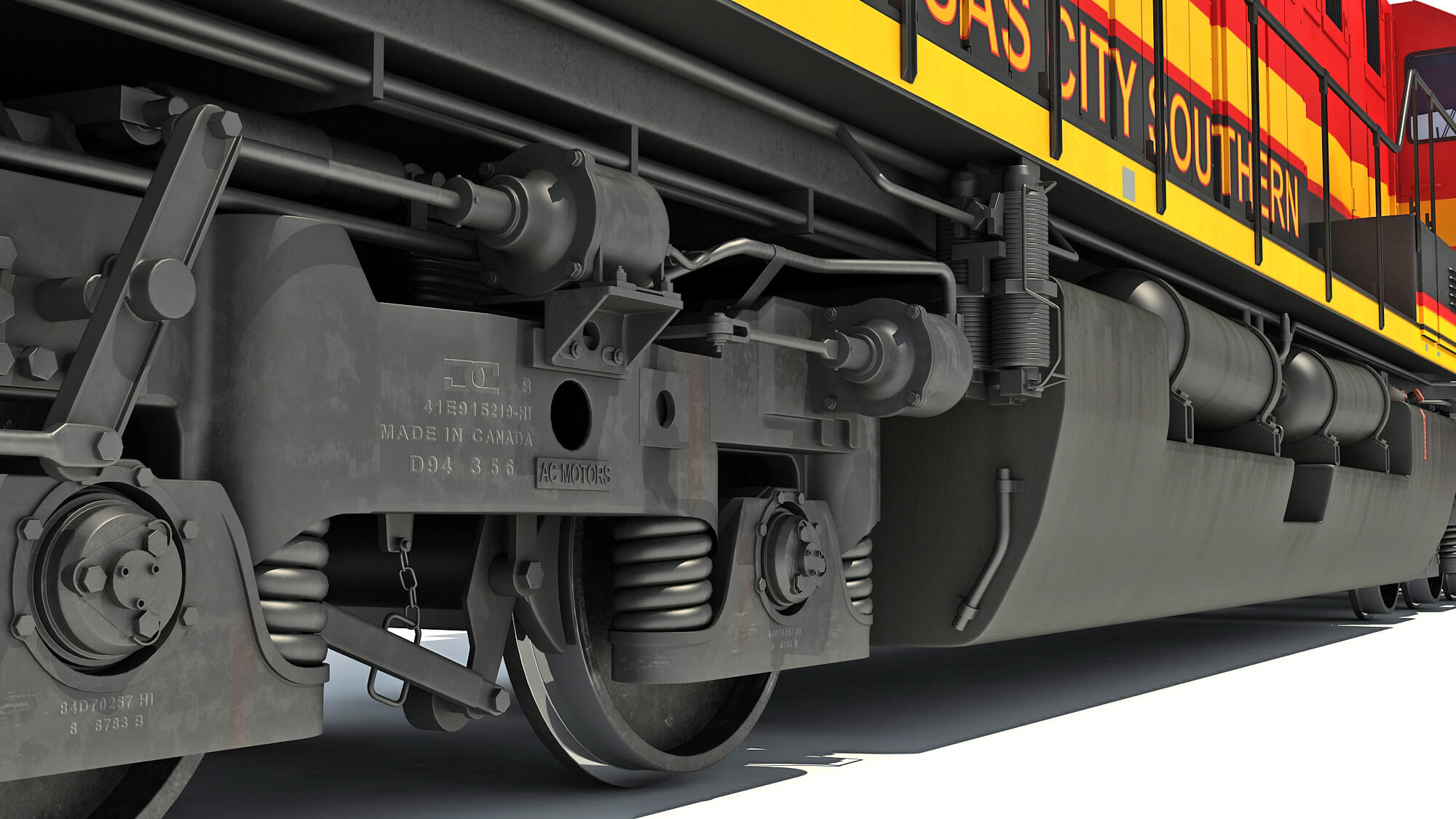 Kansas City Southern Locomotive - 3D Model by 3D Horse