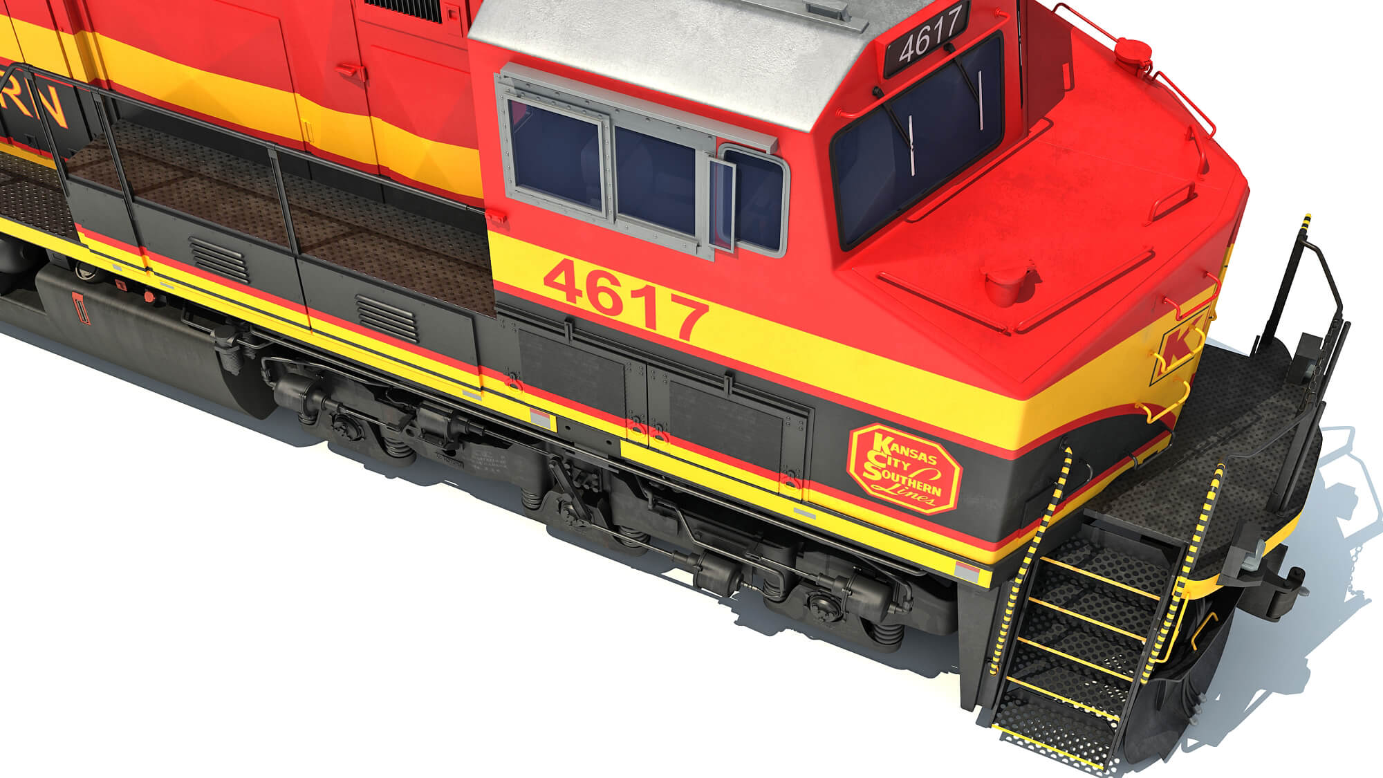 Kansas City Southern Locomotive - 3D Model by 3D Horse