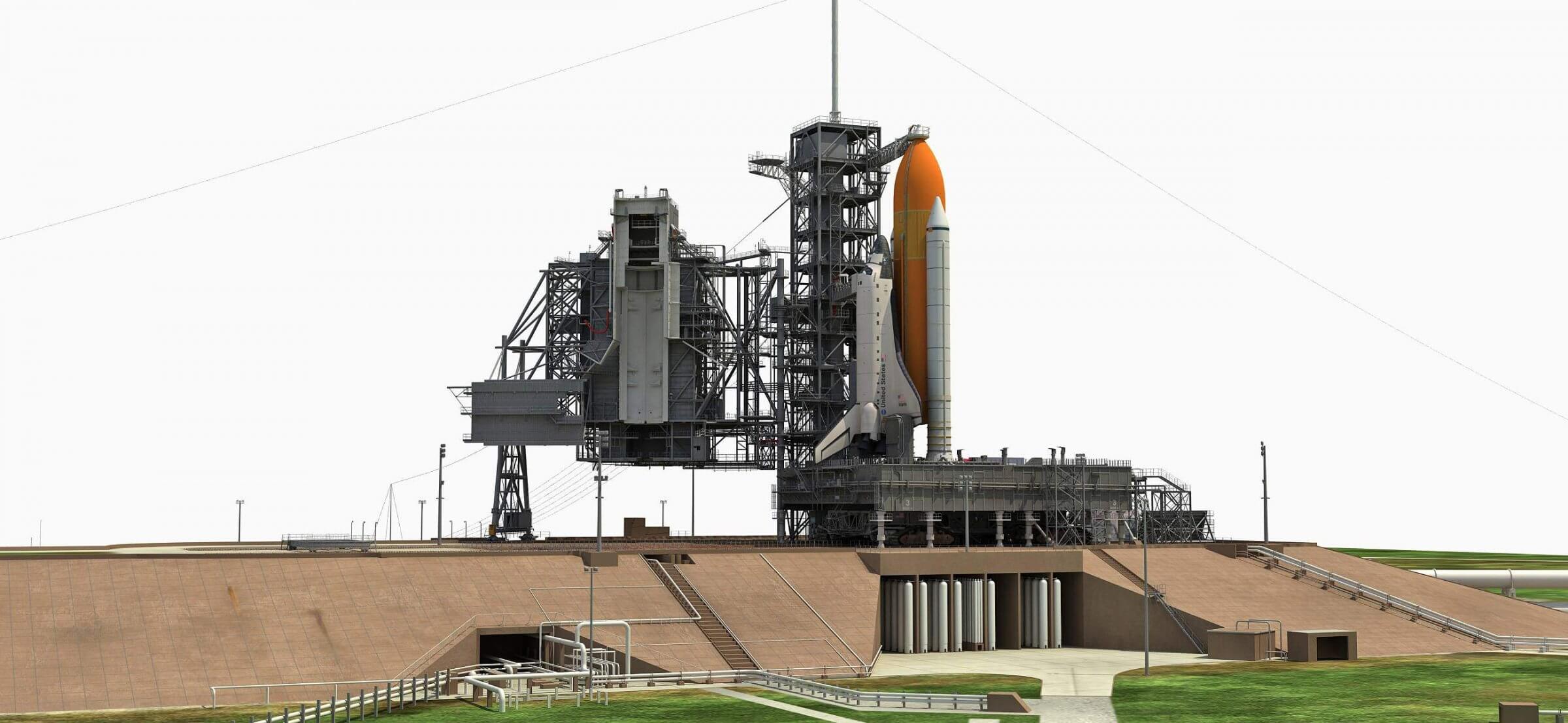 Kennedy Space Center Launch Complex 39-A 3D Model by 3D Horse