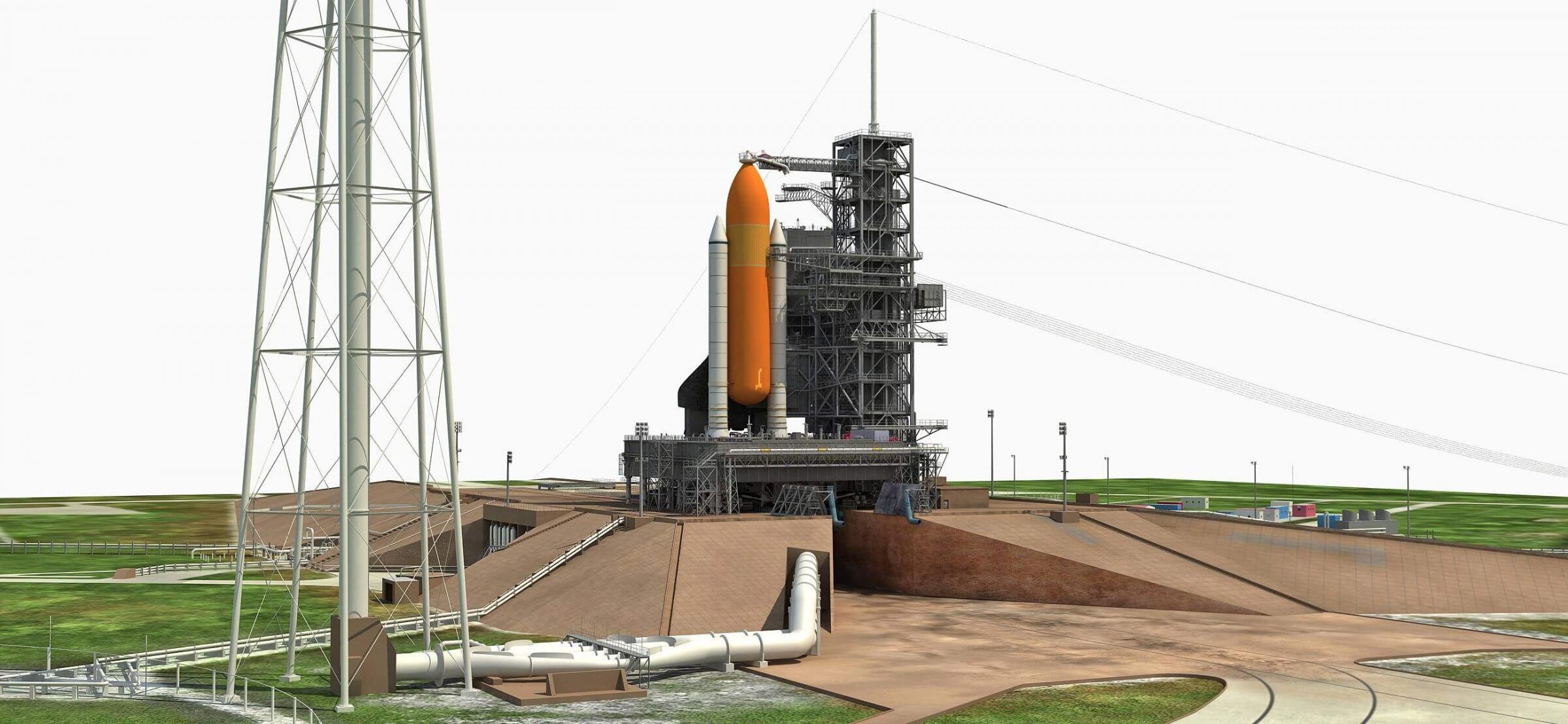 Kennedy Space Center Launch Complex 39-A 3D Model by 3D Horse