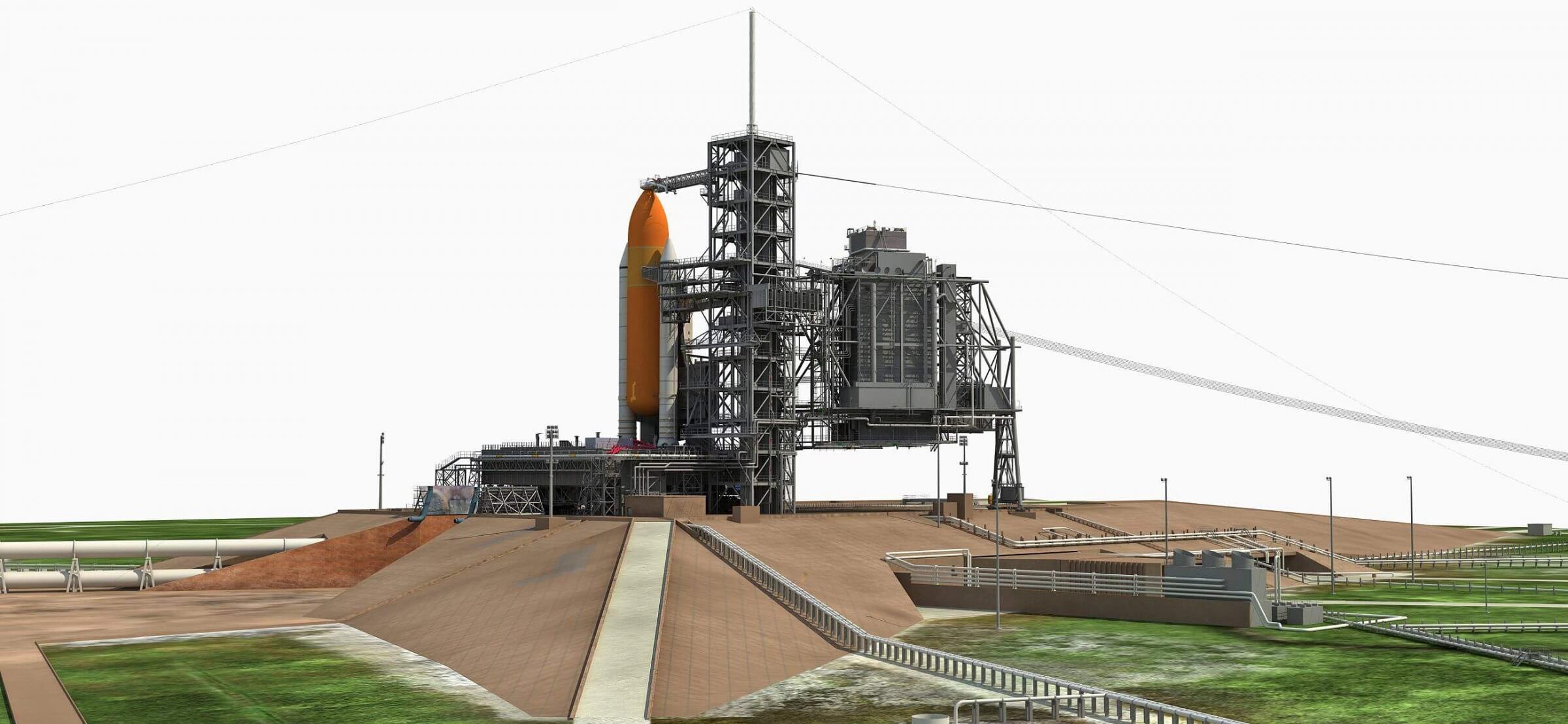 Kennedy Space Center Launch Complex 39-A 3D Model by 3D Horse