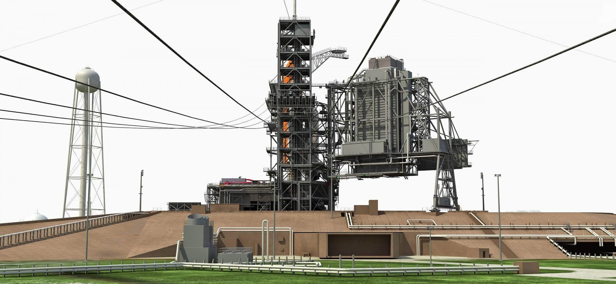 Kennedy Space Center Launch Complex 39-A 3D Model by 3D Horse
