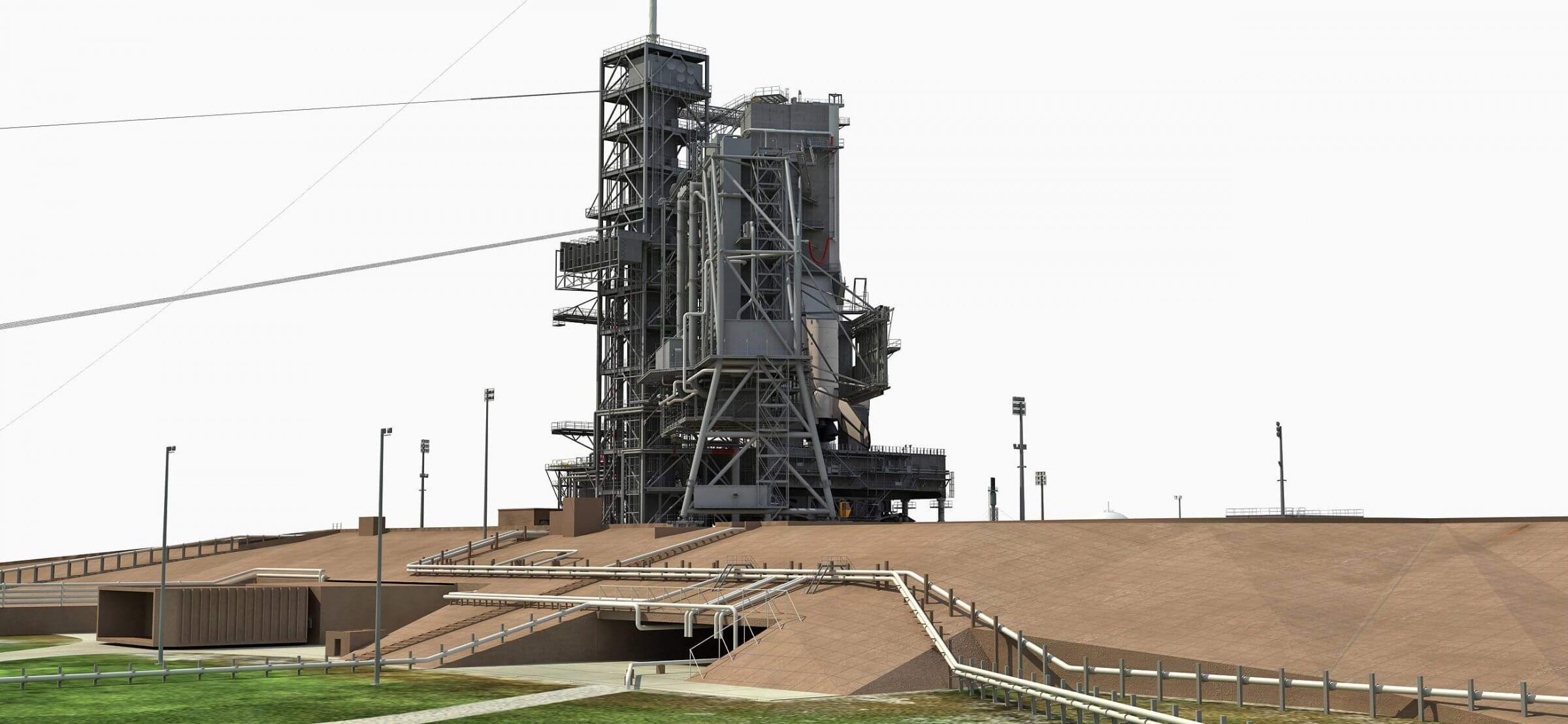 Kennedy Space Center Launch Complex 39-A 3D Model by 3D Horse