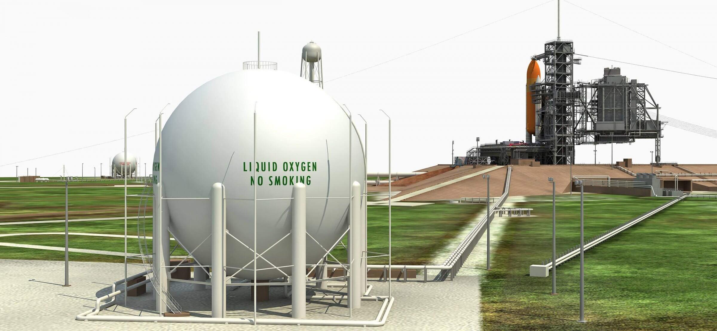 Kennedy Space Center Launch Complex 39-A 3D Model by 3D Horse