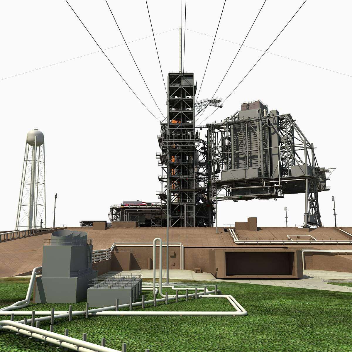 Kennedy Space Center Launch Complex 39-A 3D Model by 3D Horse