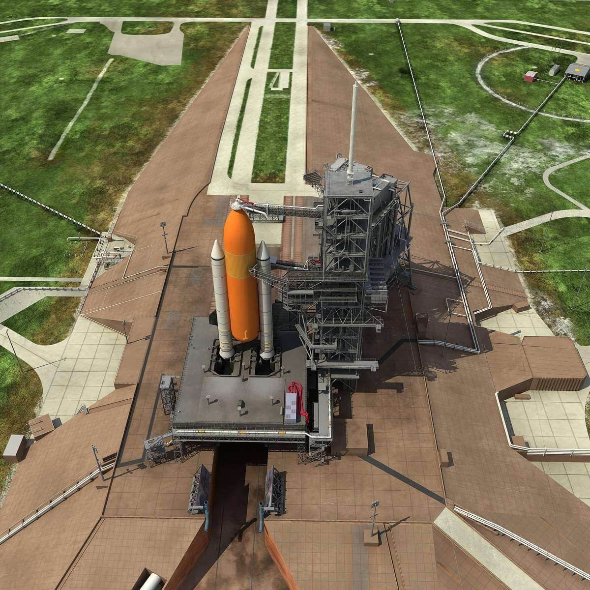 Kennedy Space Center Launch Complex 39-A 3D Model by 3D Horse