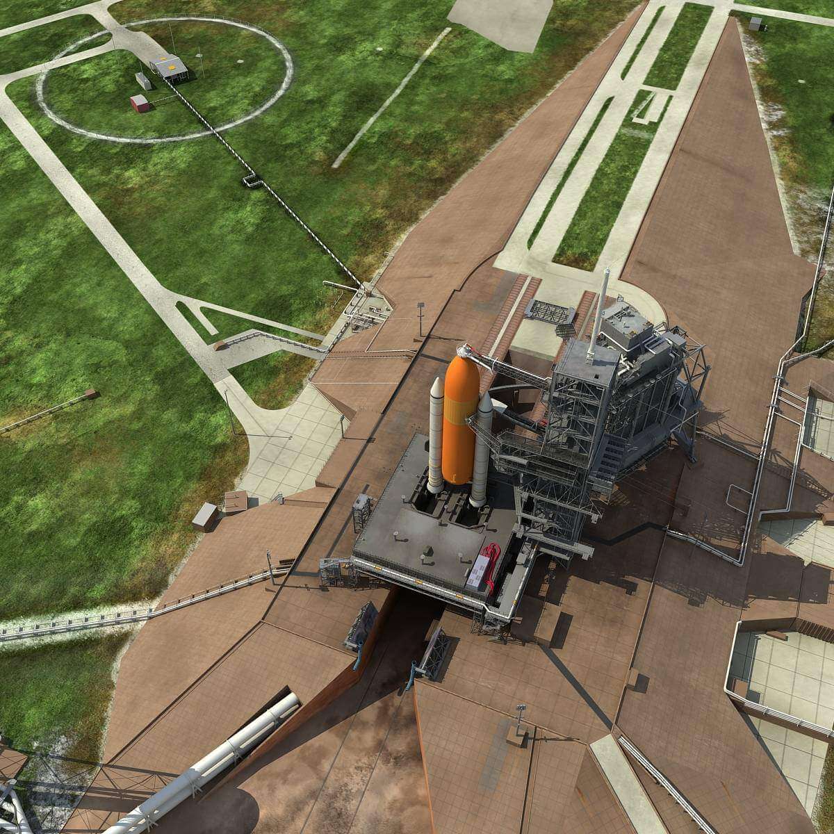 Kennedy Space Center Launch Complex 39-A 3D Model by 3D Horse