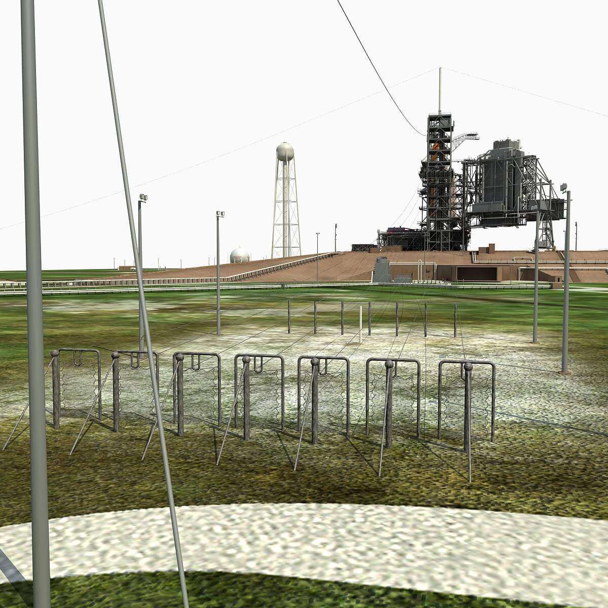 Kennedy Space Center Launch Complex 39-A 3D Model by 3D Horse