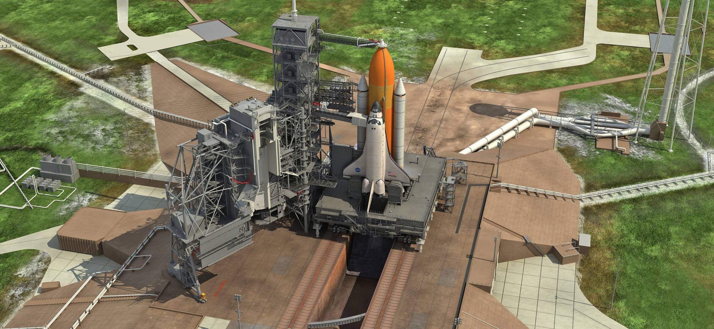 Kennedy Space Center Launch Complex 39-A 3D Model by 3D Horse