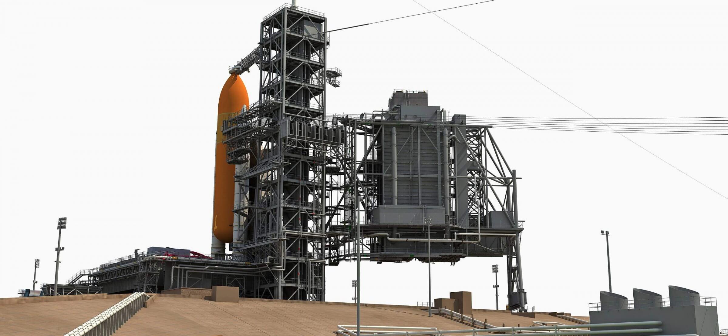 Kennedy Space Center Launch Complex 39-A 3D Model by 3D Horse