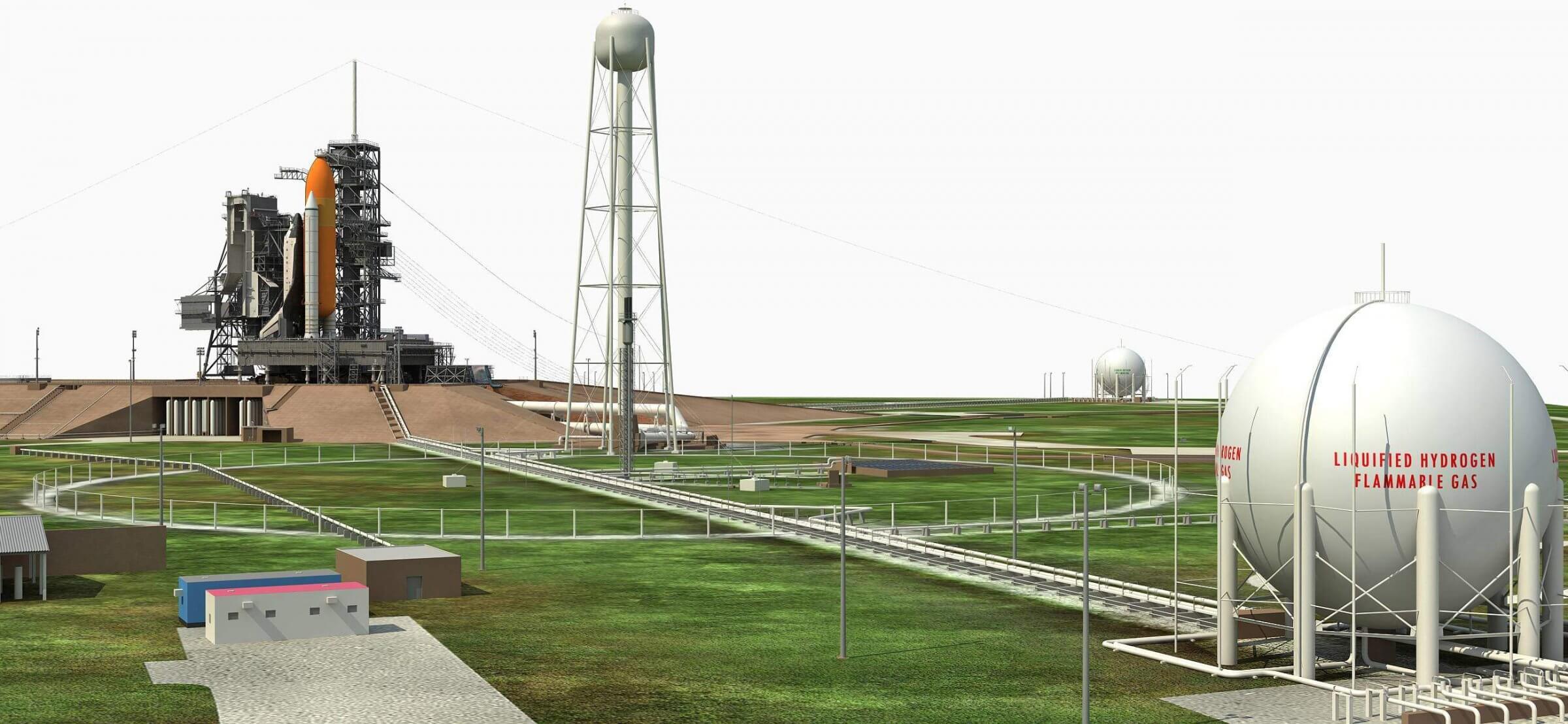 Kennedy Space Center Launch Complex 39-A 3D Model by 3D Horse