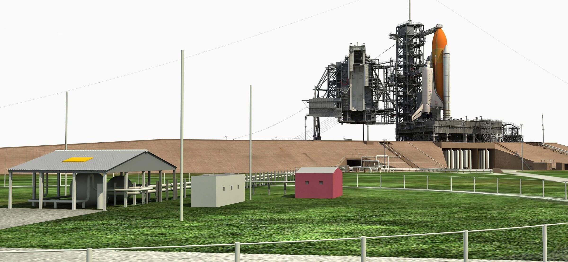 Kennedy Space Center Launch Complex 39-A 3D Model by 3D Horse