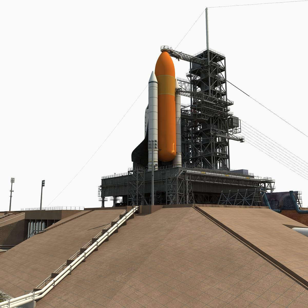 Kennedy Space Center Launch Complex 39-A 3D Model by 3D Horse