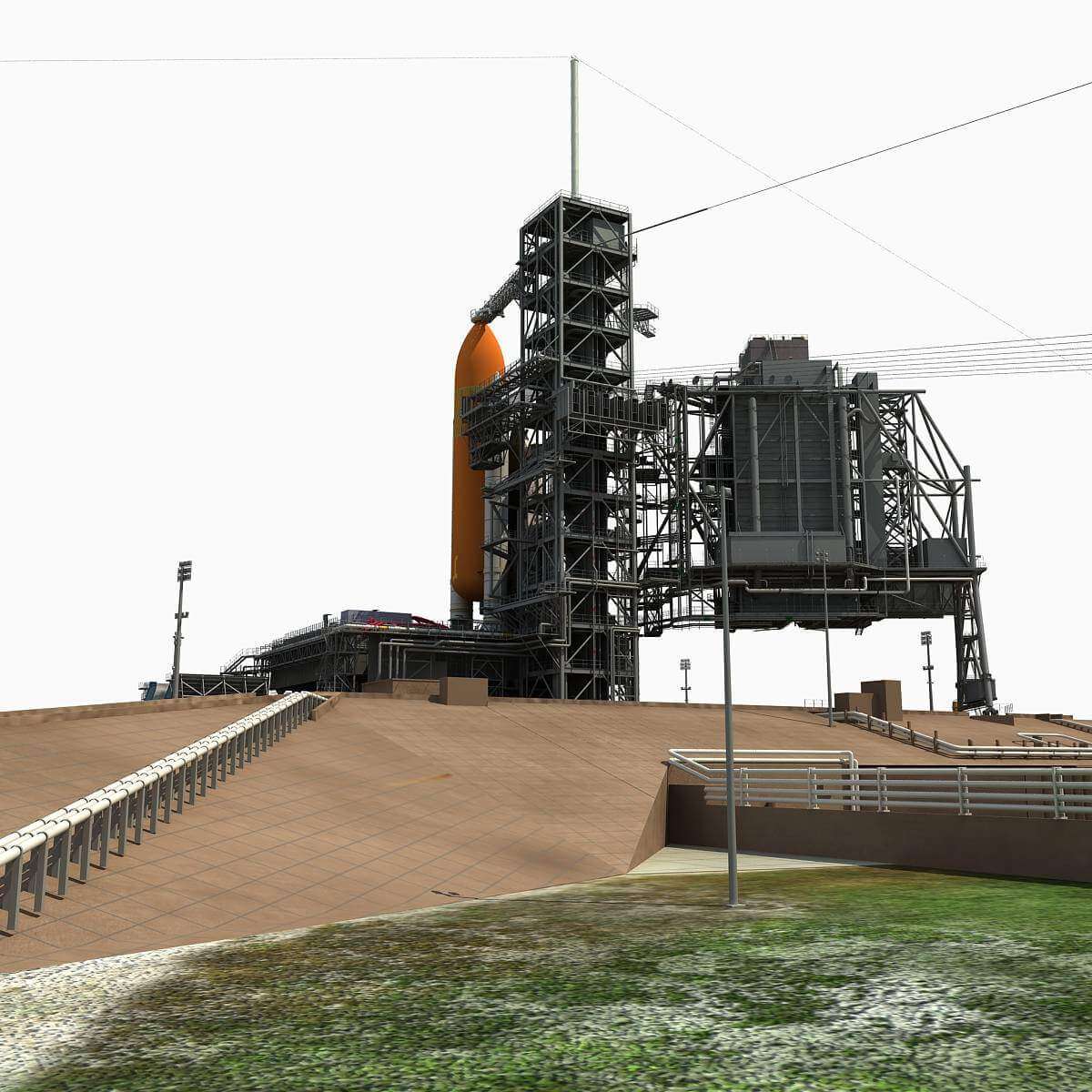 Kennedy Space Center Launch Complex 39-A 3D Model by 3D Horse
